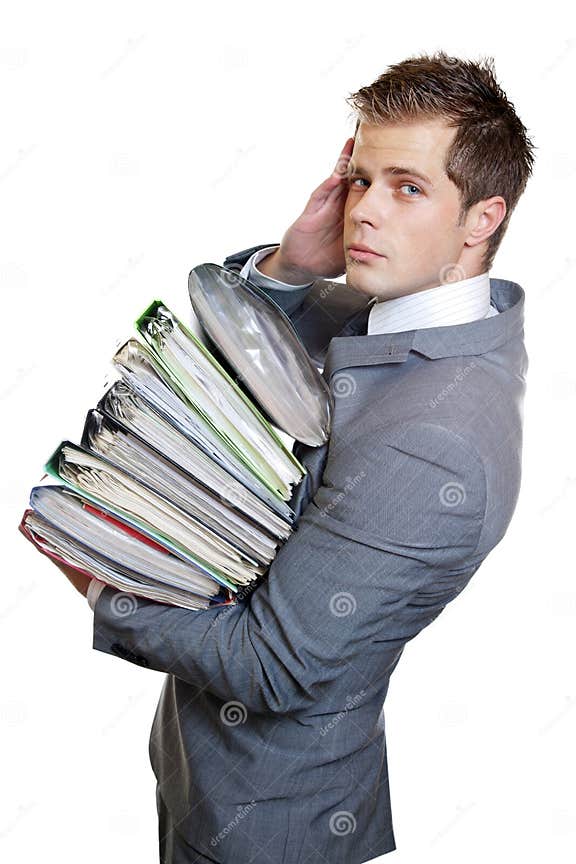Heavy workload stock image. Image of administrator, stack - 23398475