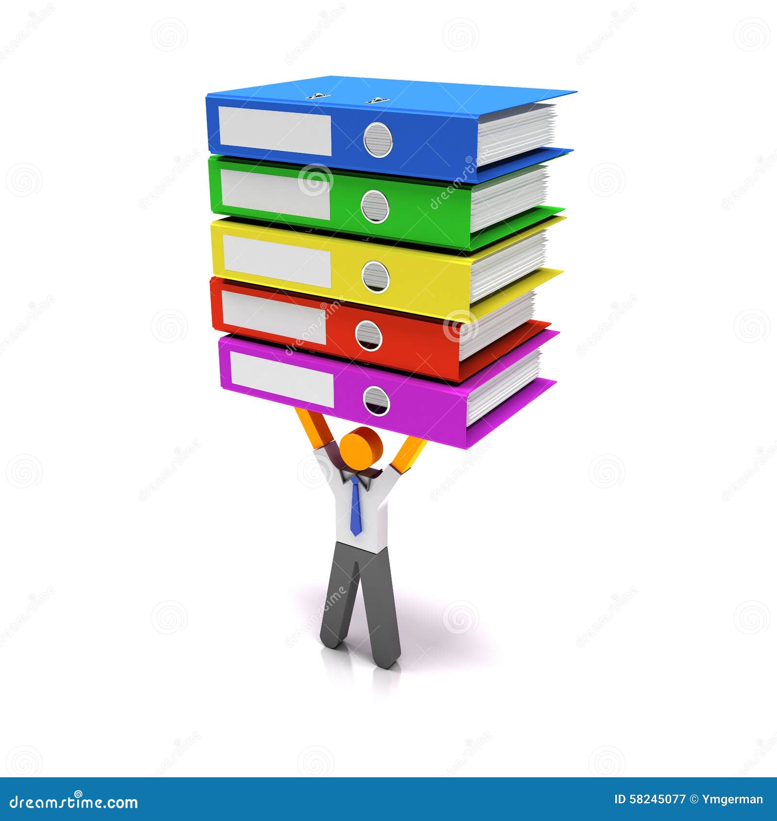 Heavy Workload Stock Illustration - Image: 58245077