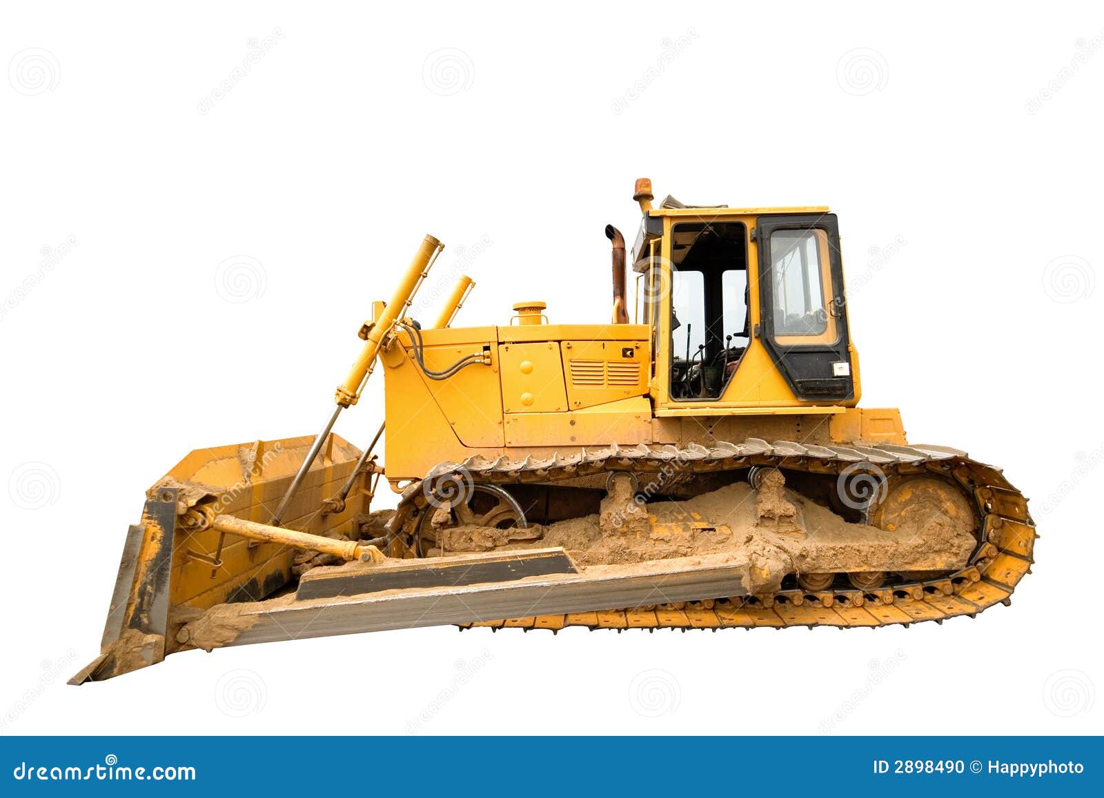 The heavy yellow bulldozer stock photo. Image of build - 2898490