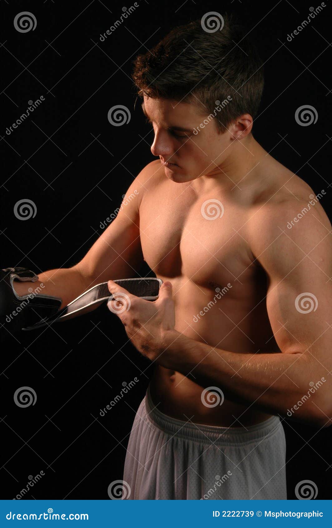 Heavyweight Champ stock image. Image of torso, dark, boxers - 2222739