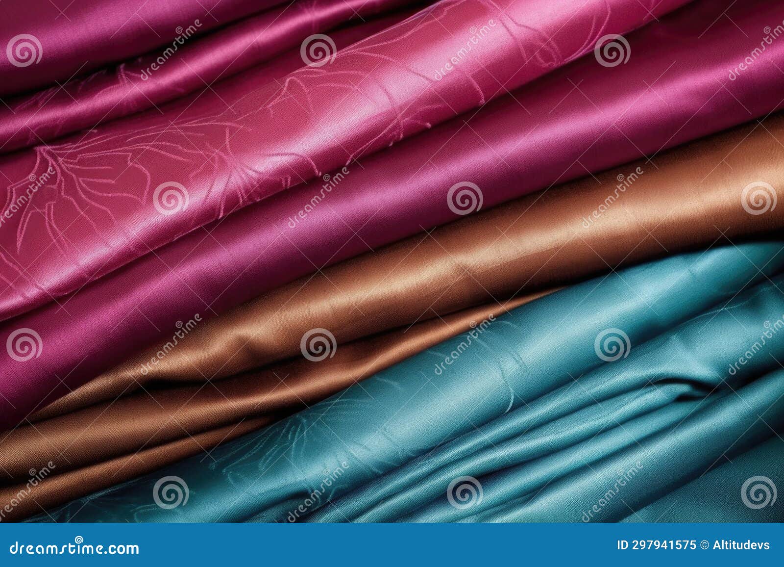 Heavyweight Silk in an Elegantly Folded Layout Stock Image - Image of ...