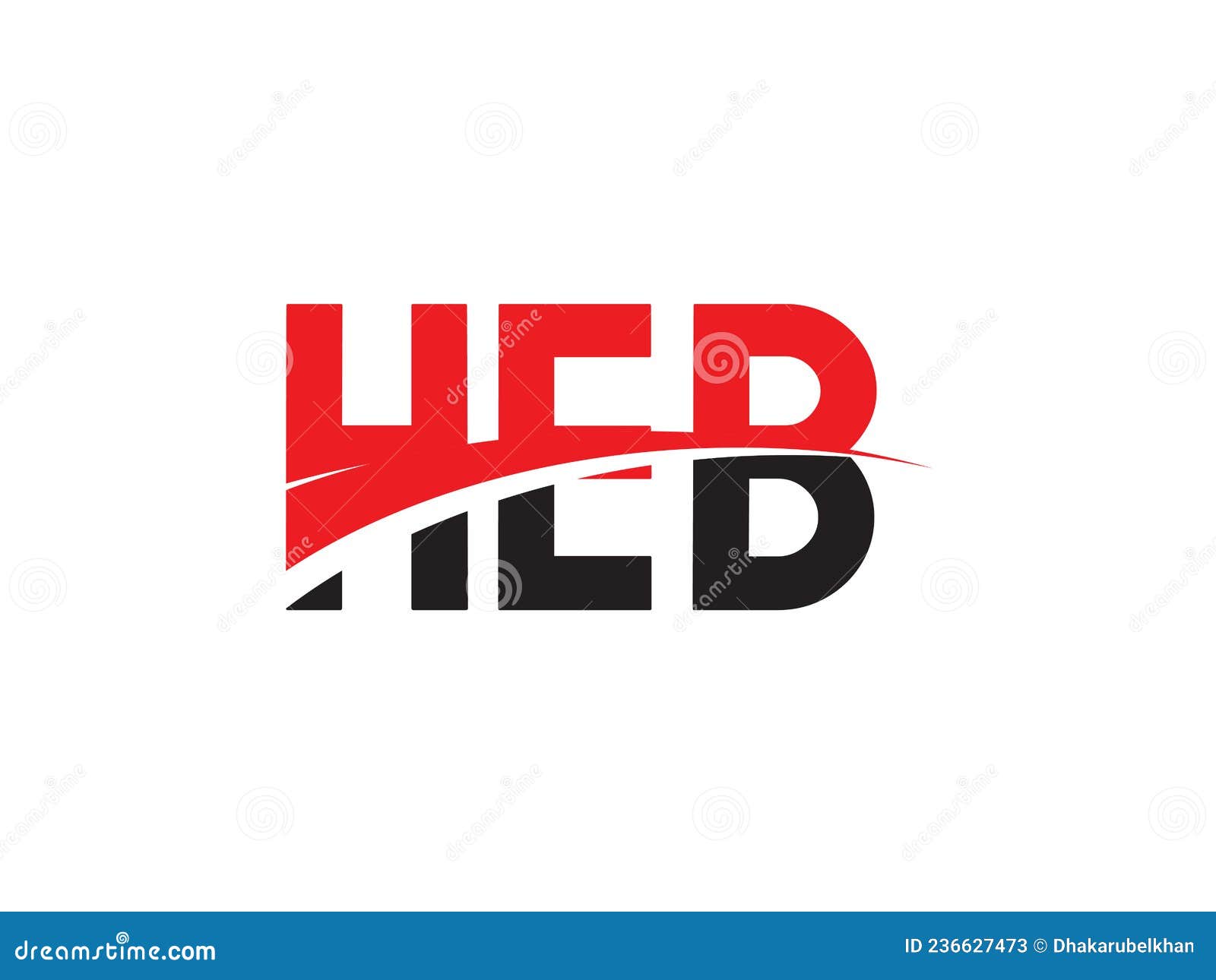 HEB Letter Initial Logo Design Vector Illustration Stock Vector ...