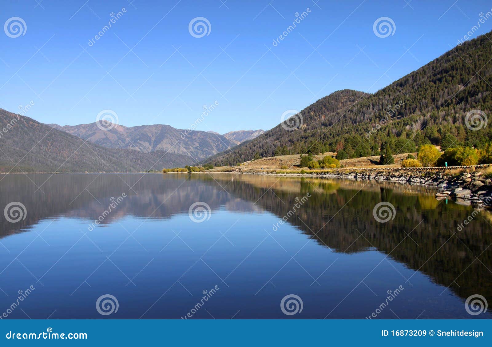 Hebgen lake stock image. Image of montana, national, geological - 16873209