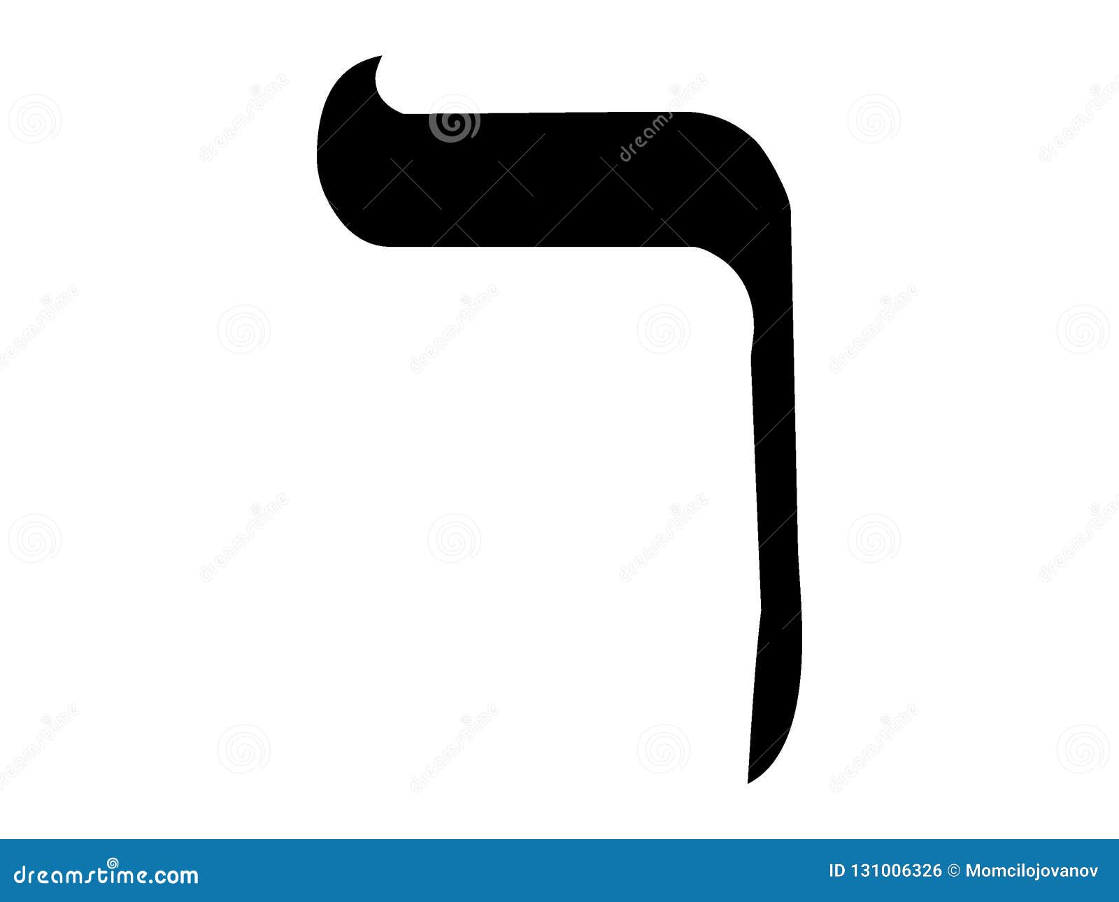 Hebrew Alphabet Letter Khaf Stock Vector - Illustration of samekh ...