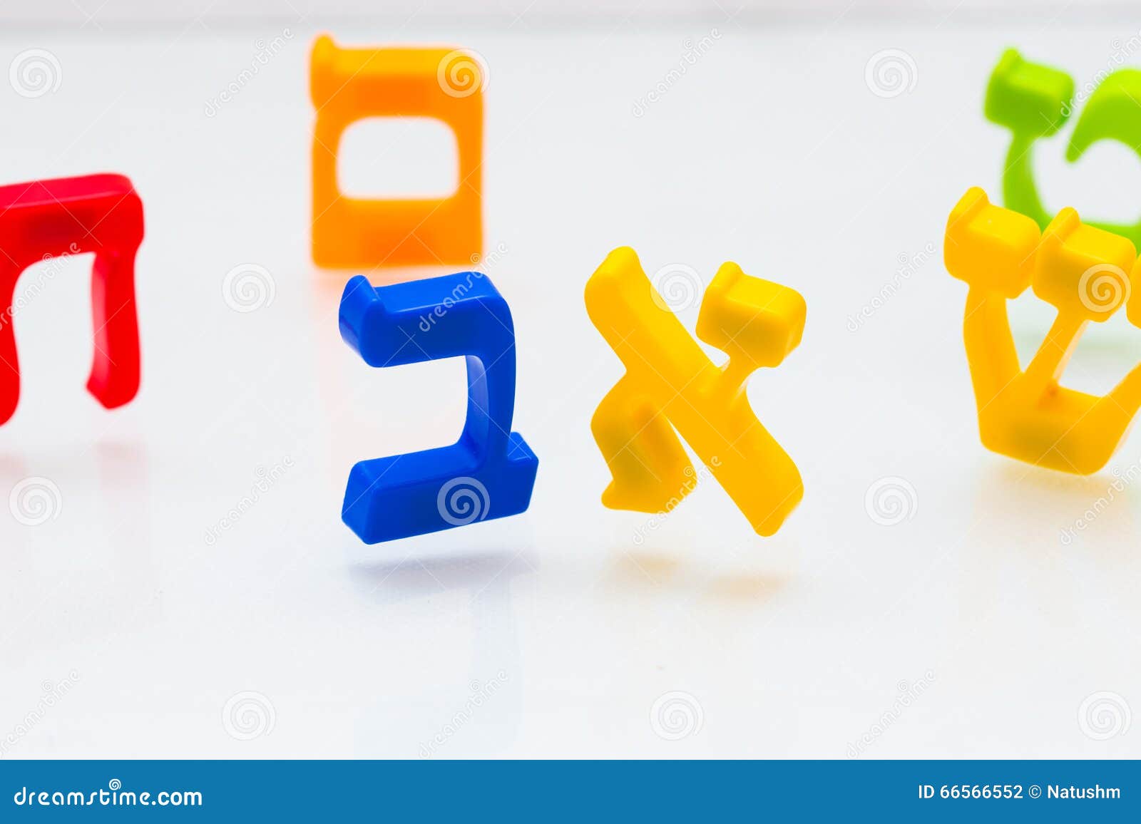 Hebrew Colorful Letters Alphabet Close Up Stock Photo - Image of bright ...
