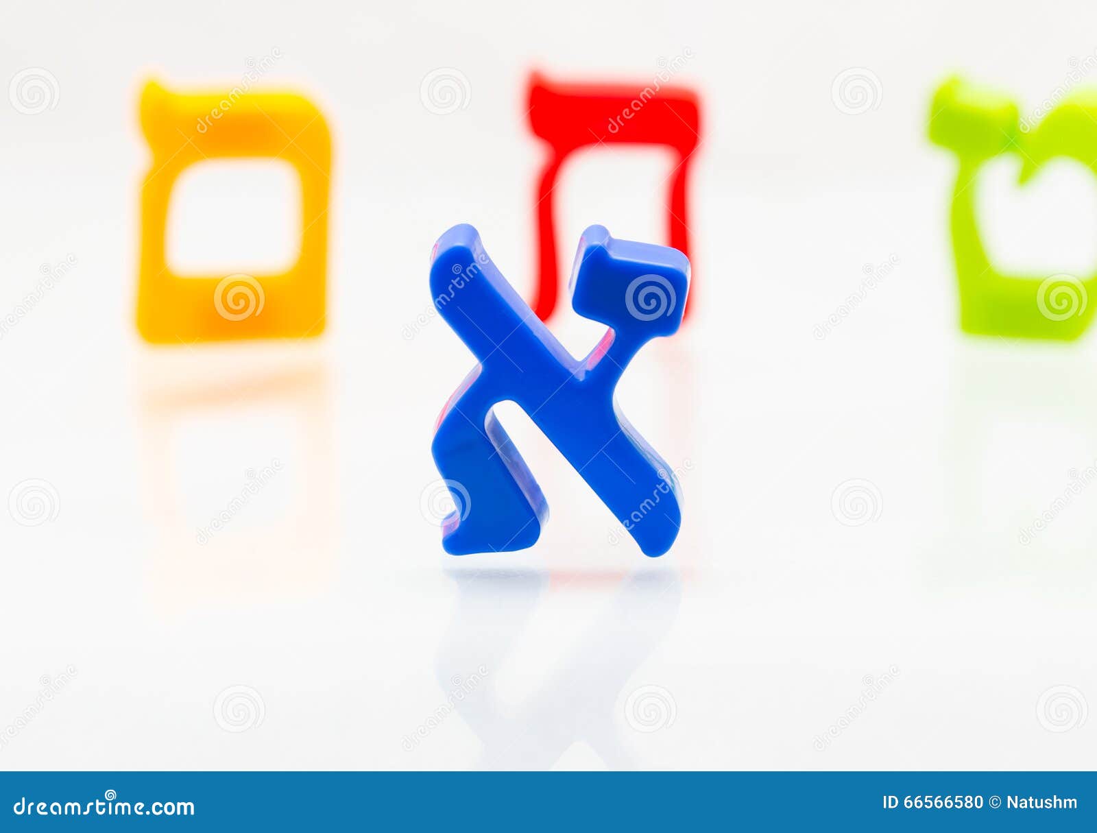 Hebrew Colorful Letters Alphabet Close Up Stock Photo - Image of ...