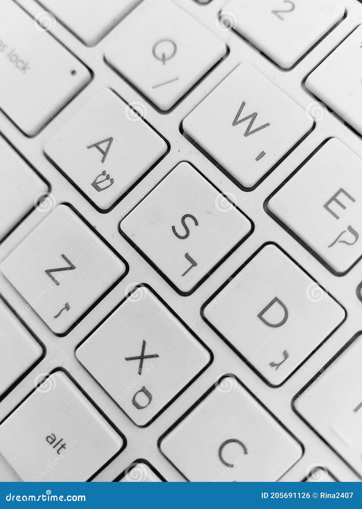 Hebrew English keyboard stock photo. Image of hebrew - 205691126
