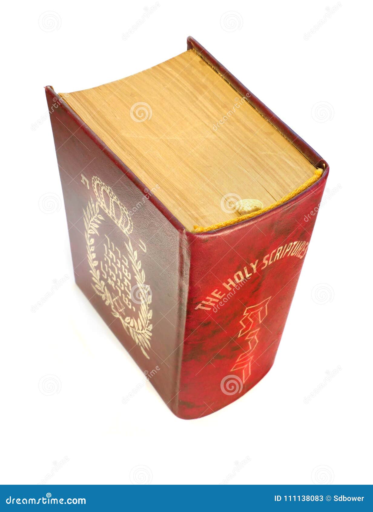 Hebrew Holy Scriptures, Old Testament Isolated on White Stock Image ...