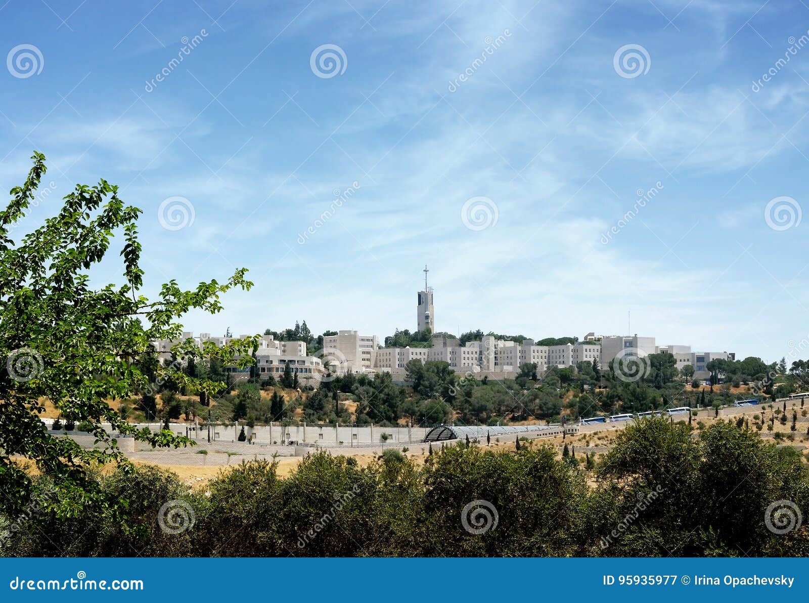 Hebrew University on Mount Scopus Stock Image - Image of buildings ...