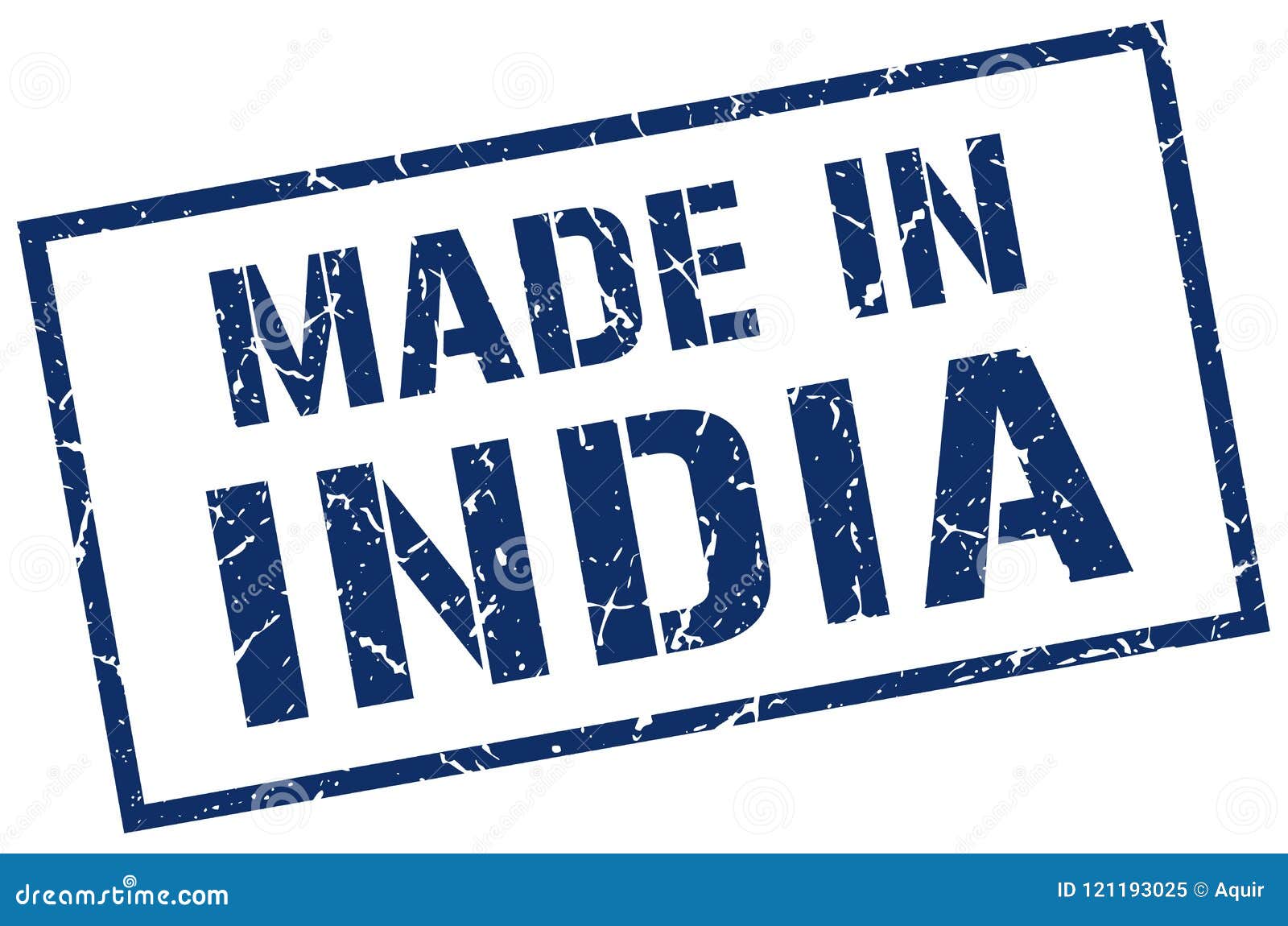 Hecho En El Sello De La India Ilustración del Vector - Ilustración de ...