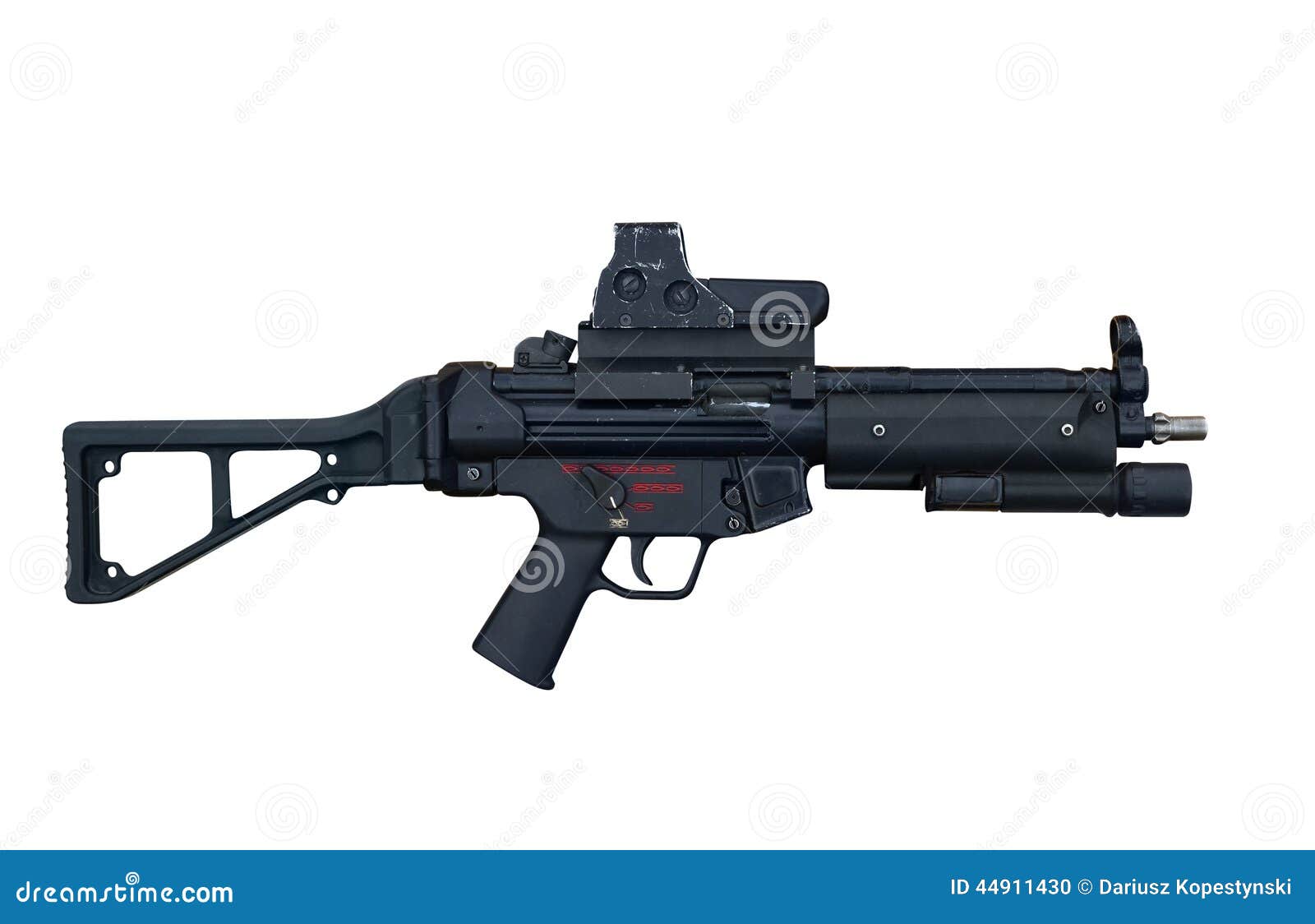 Heckler and Koch Machine Gun Mp5 E6 Stock Photo - Image of isolated ...