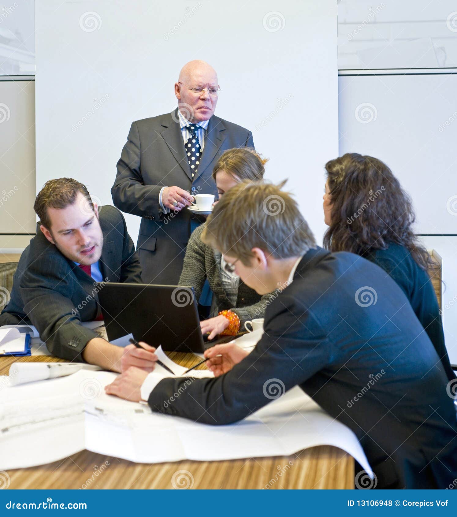 Hectic meeting stock photo. Image of busy, cubicle, stress - 13106948