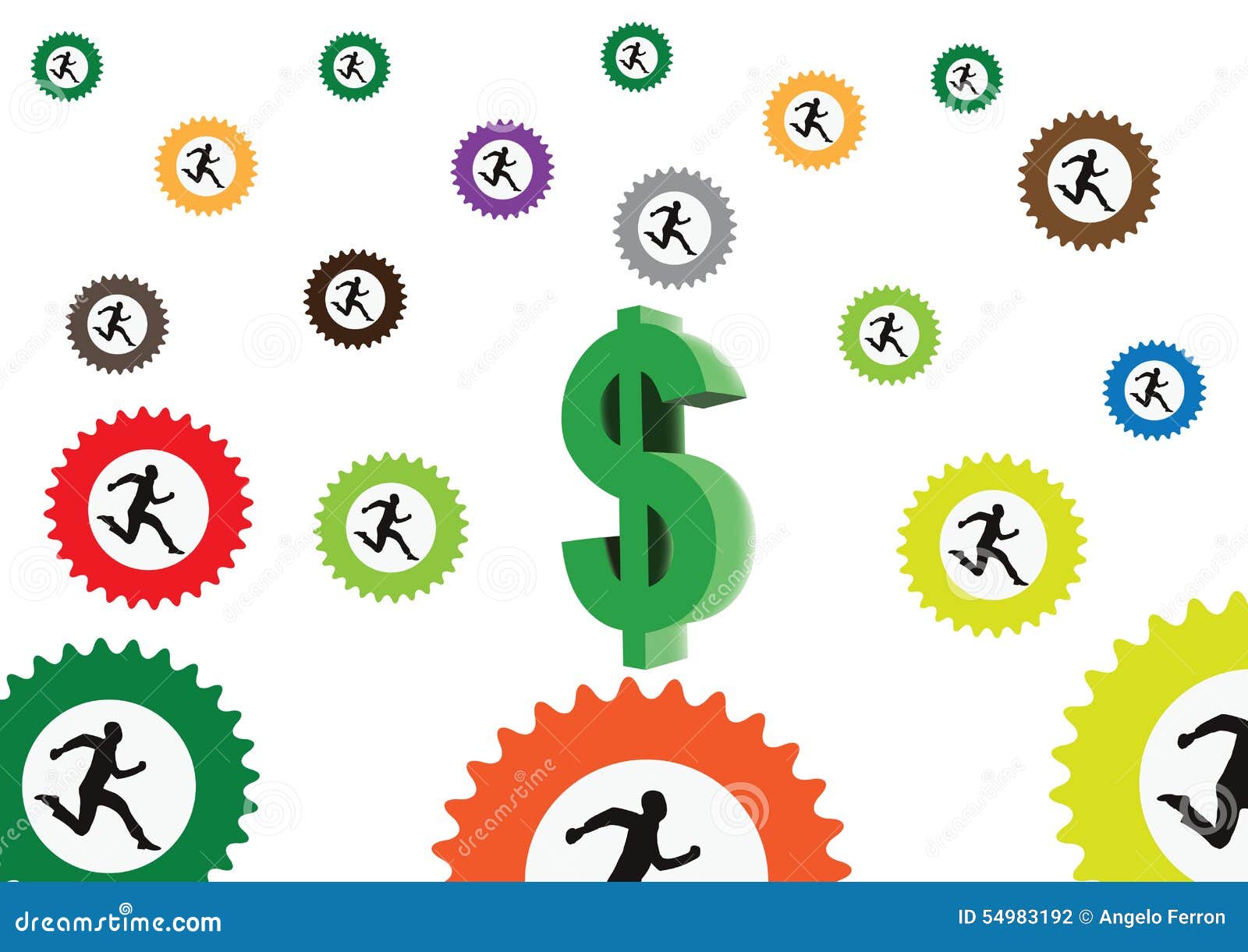 Hectic work stock vector. Illustration of hectic, salary - 54983192