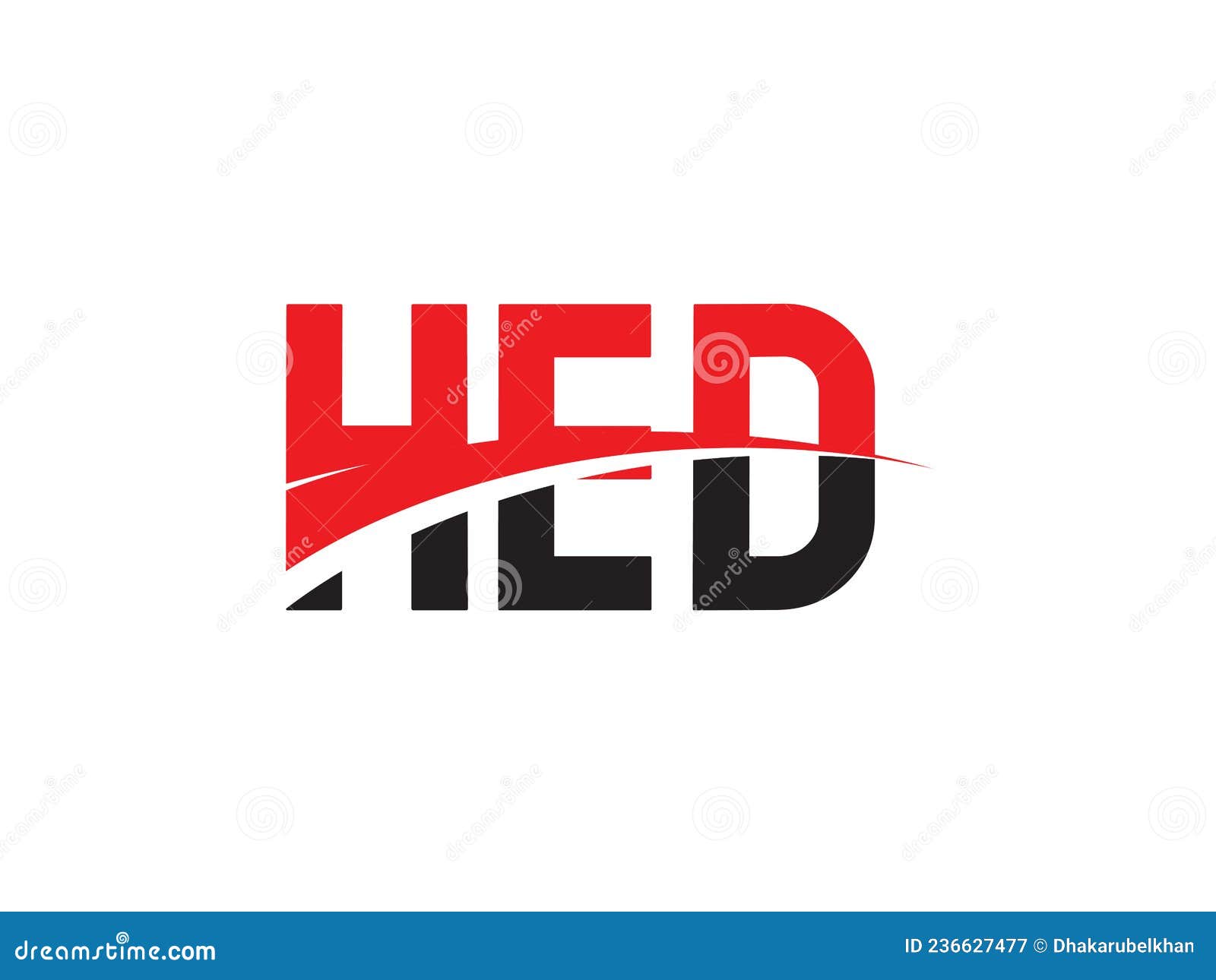 HED Letter Initial Logo Design Vector Illustration Stock Vector ...