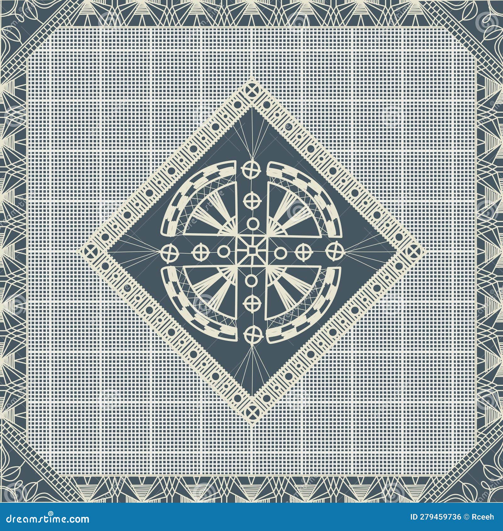 Hedebo Danish Embroidery Pattern 4 Stock Vector - Illustration of decor, linen: 279459736