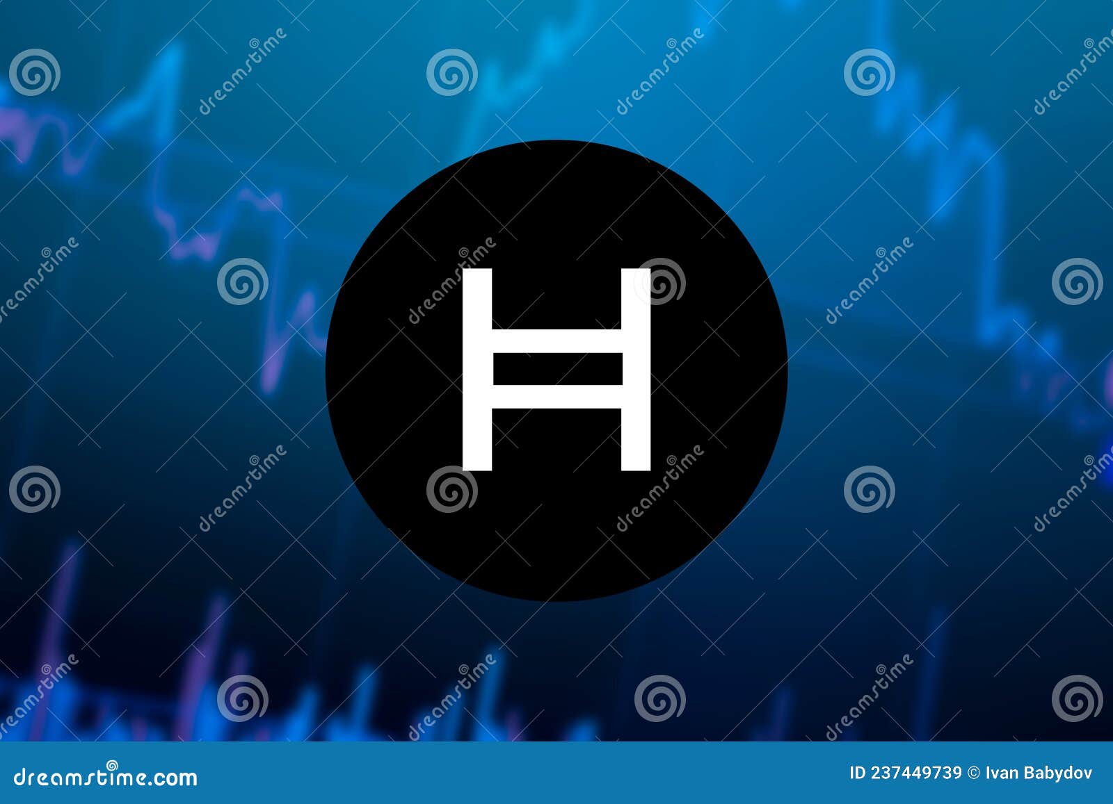 Hedera HBAR Cryptocurrency. HBAR Coin Growth Chart on the Exchange ...