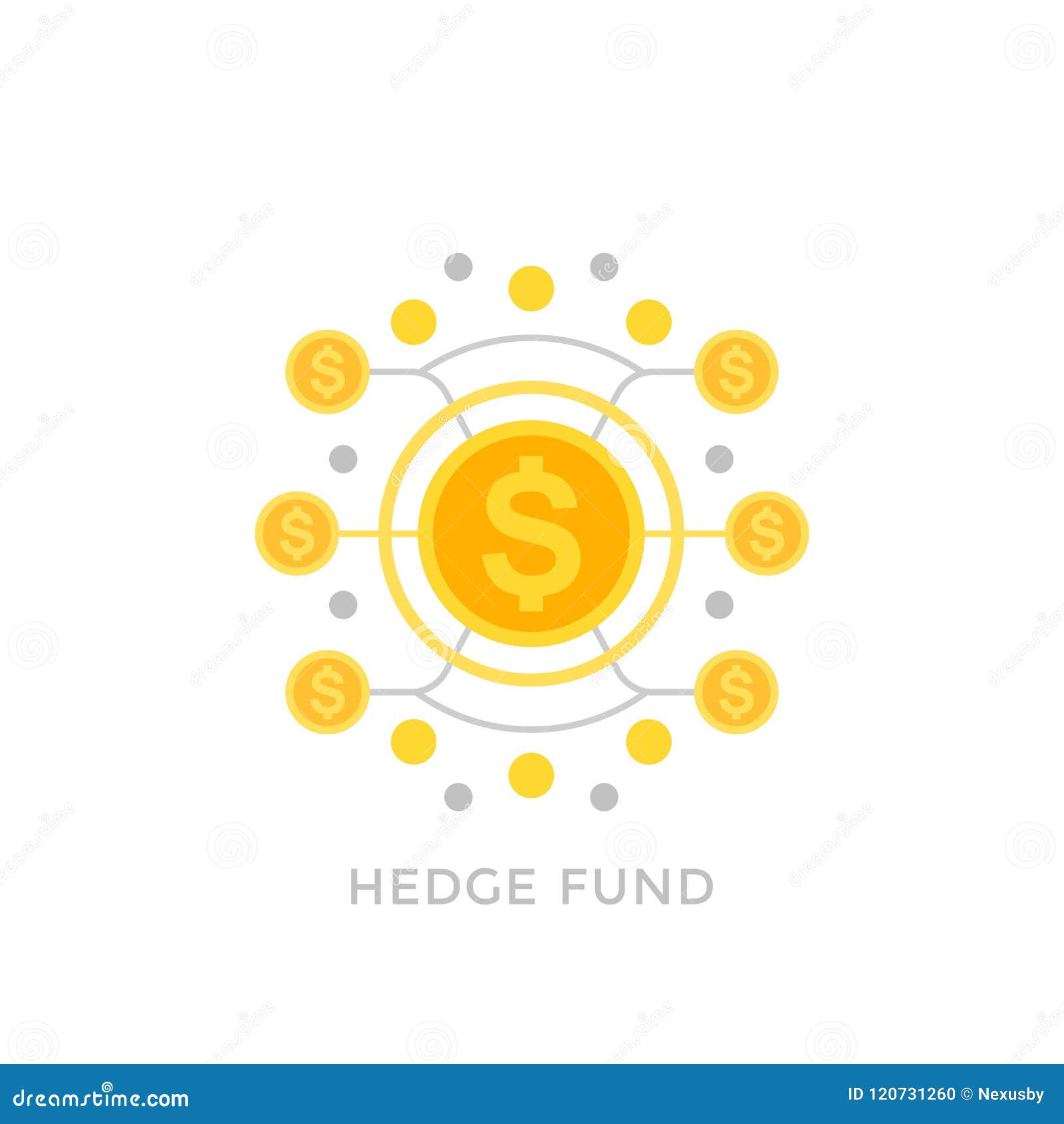 Hedge fund icon stock vector. Illustration of allocation - 120731260
