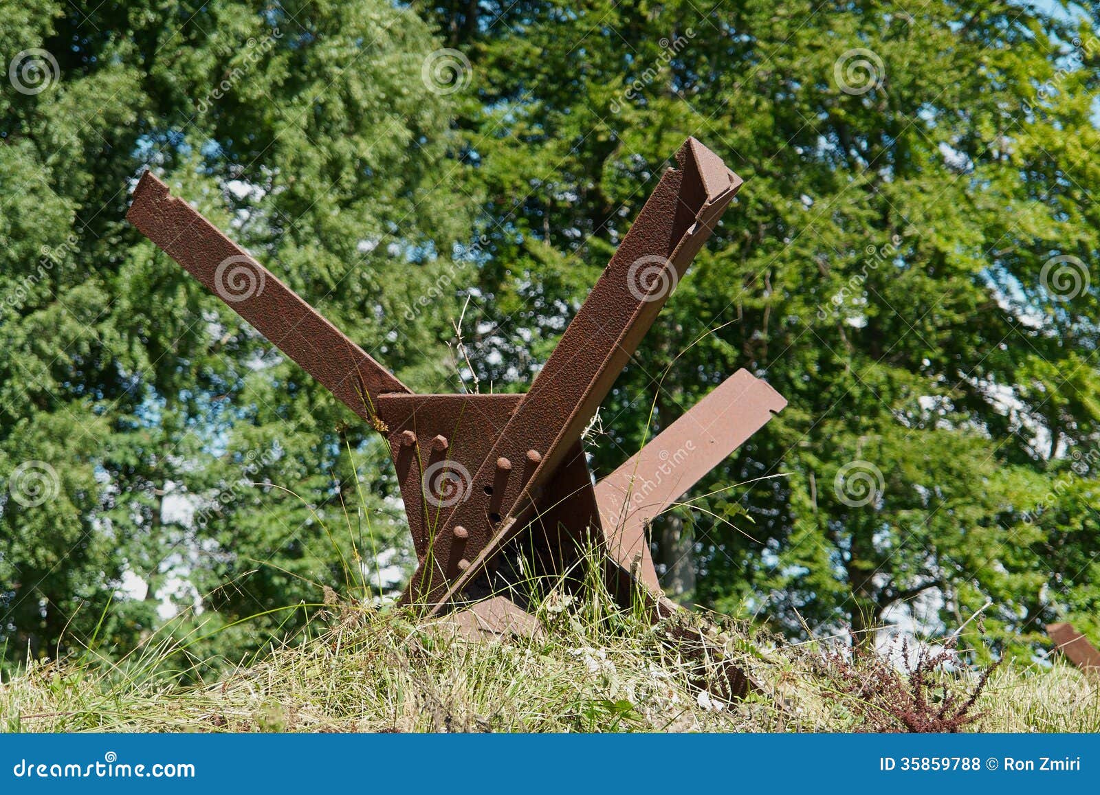 Hedgehog Antitank Block Defense Stock Photo - Image of small, defense ...
