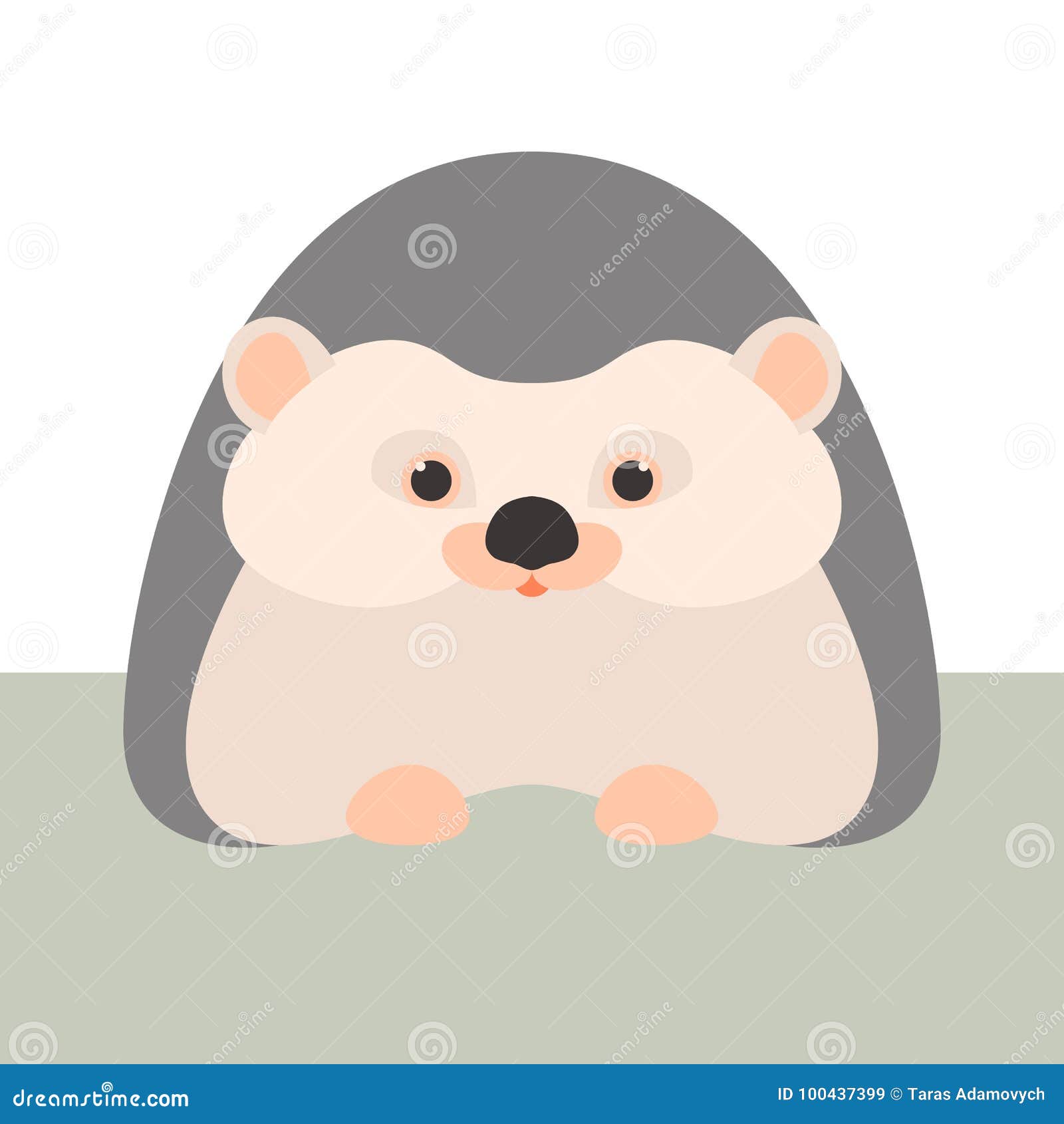 Hedgehog Front View Isolated On Transparent Background PNG Royalty-Free ...