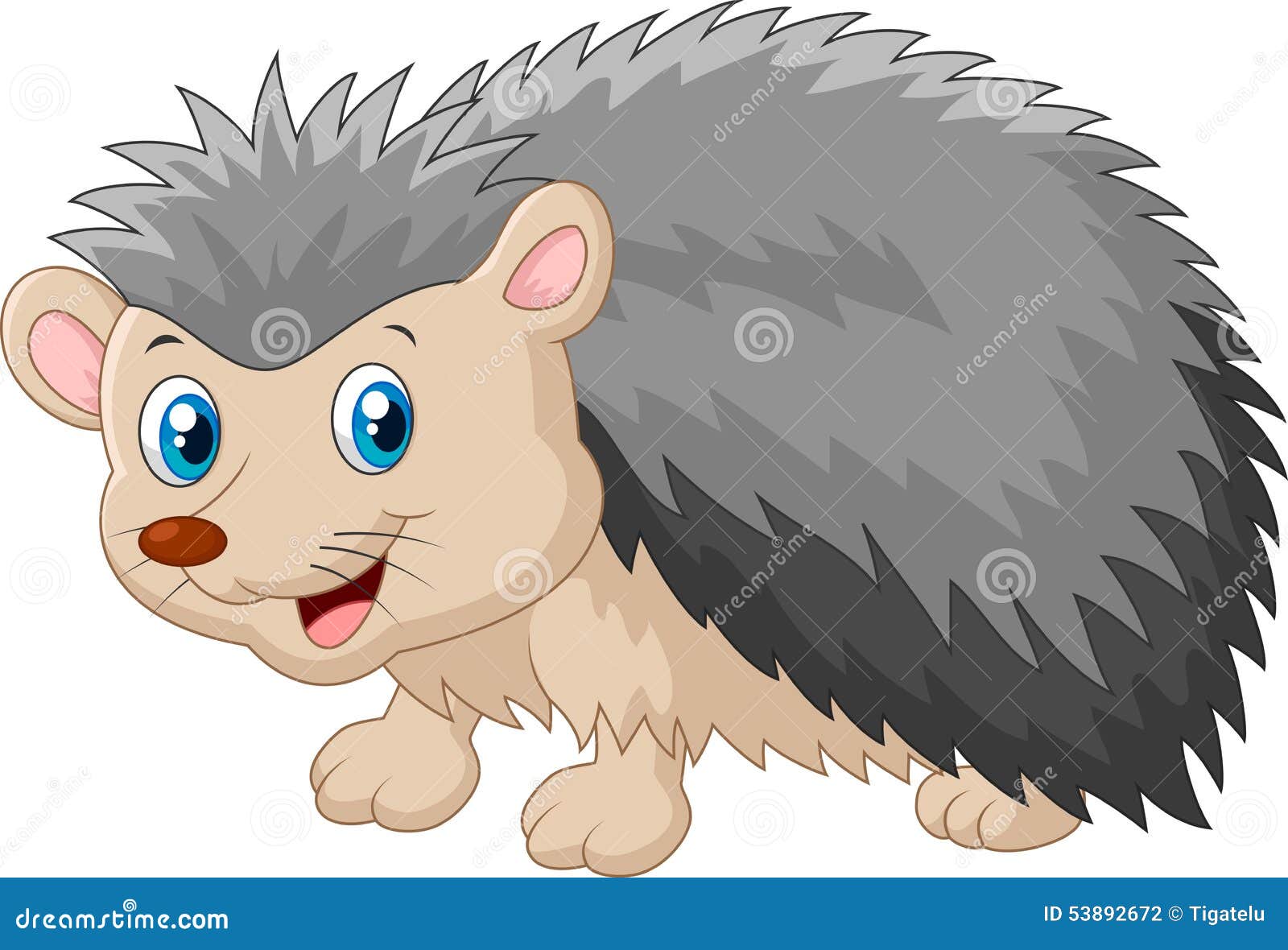 Hedgehog Side View Walking Animation Cartoon Vector Illustration ...