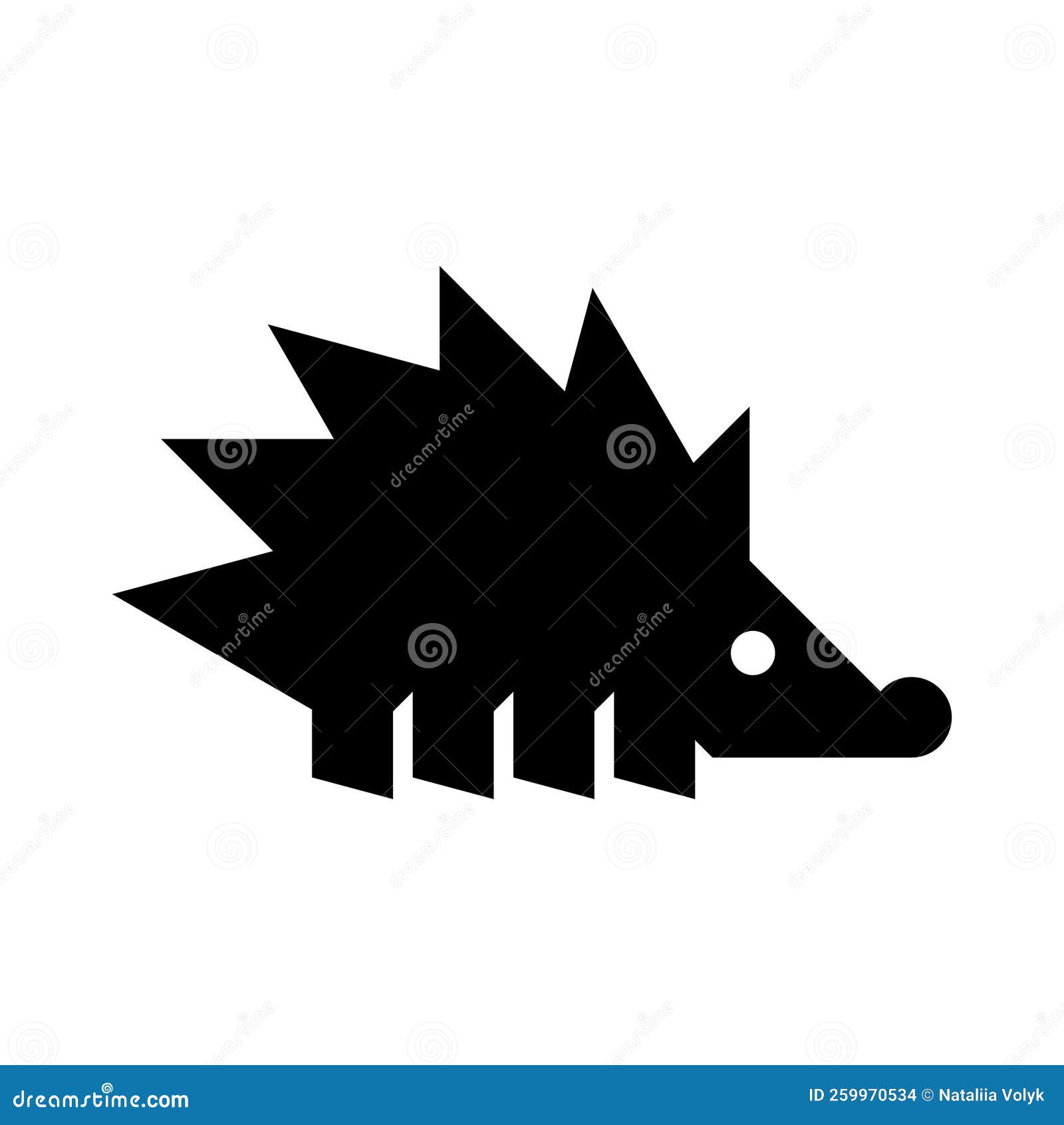 Hedgehog Logo stock vector. Illustration of template - 259970534