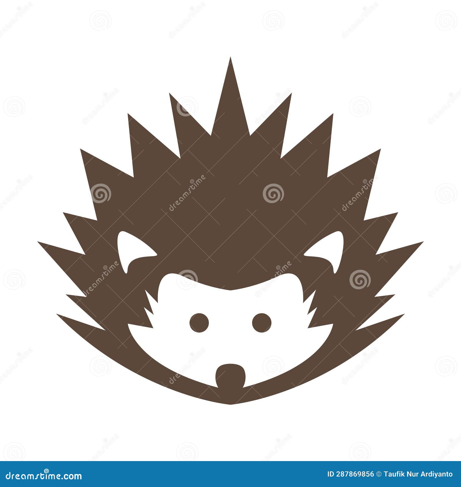 Hedgehog logo icon design stock vector. Illustration of icon - 287869856