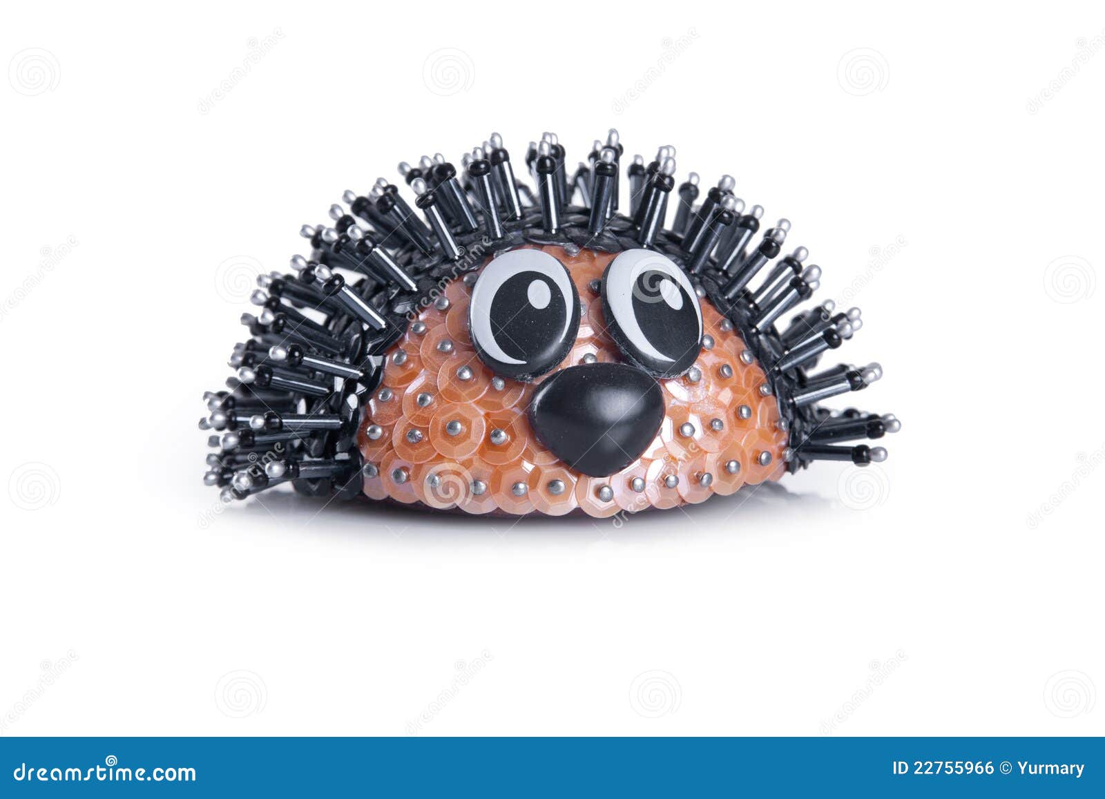 Hedgehog, Made from Beads. Handmade Stock Photo - Image of decoration ...