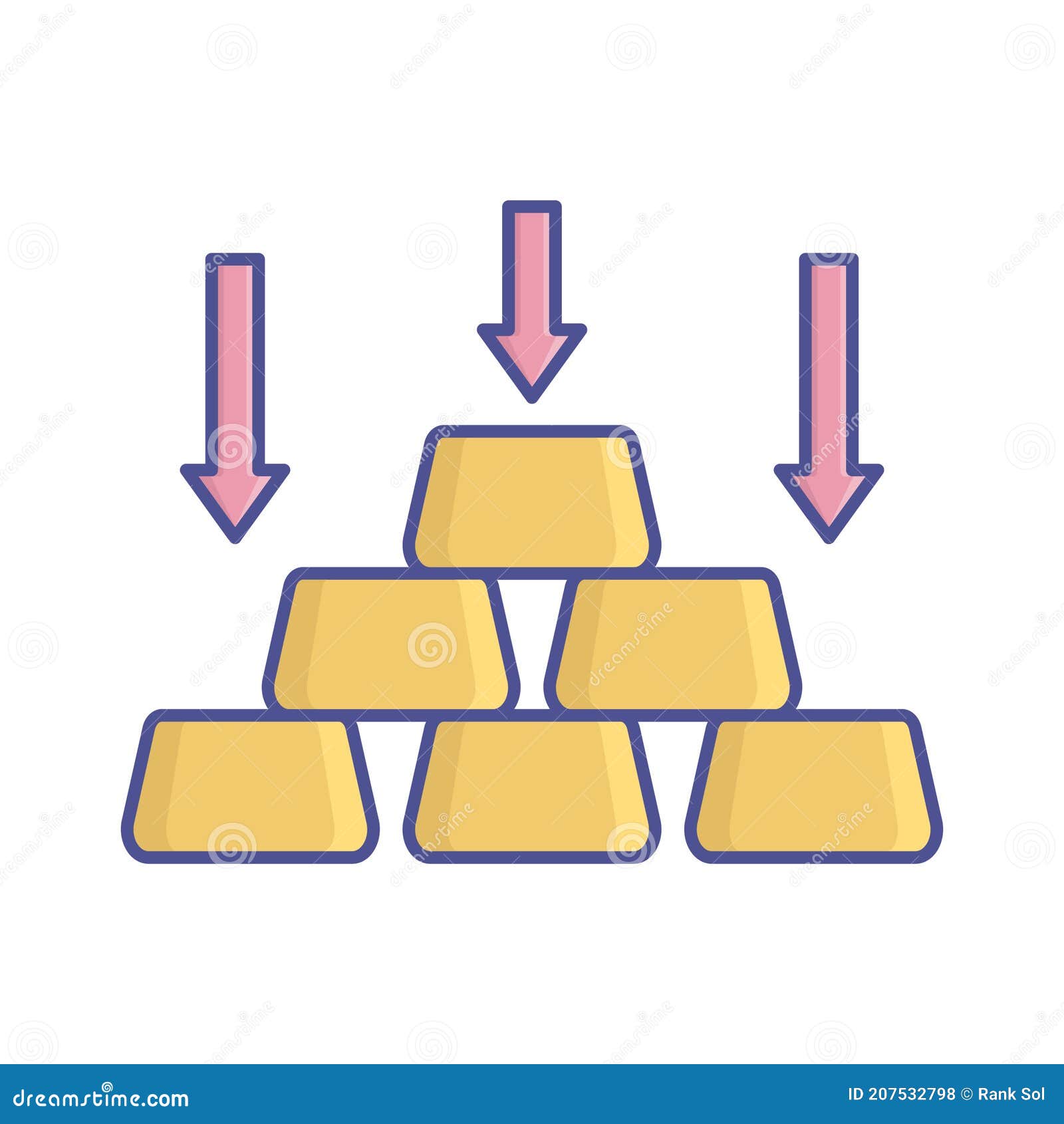 Hedging Flat Vector Icon Which Can Easily Modify or Edit Editorial ...