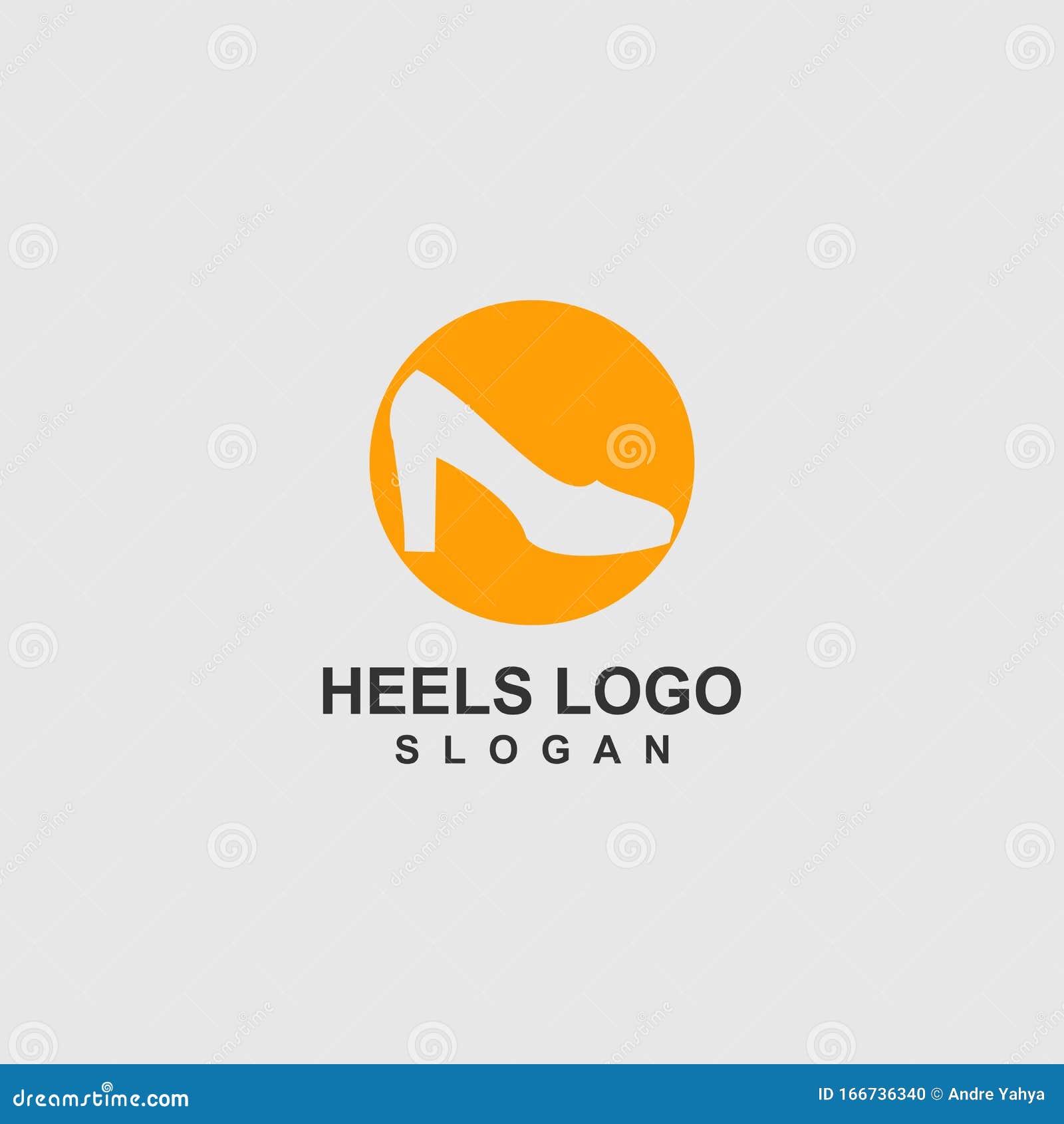 HEELS LOGO TEMPLATE stock illustration. Illustration of beauty - 166736340