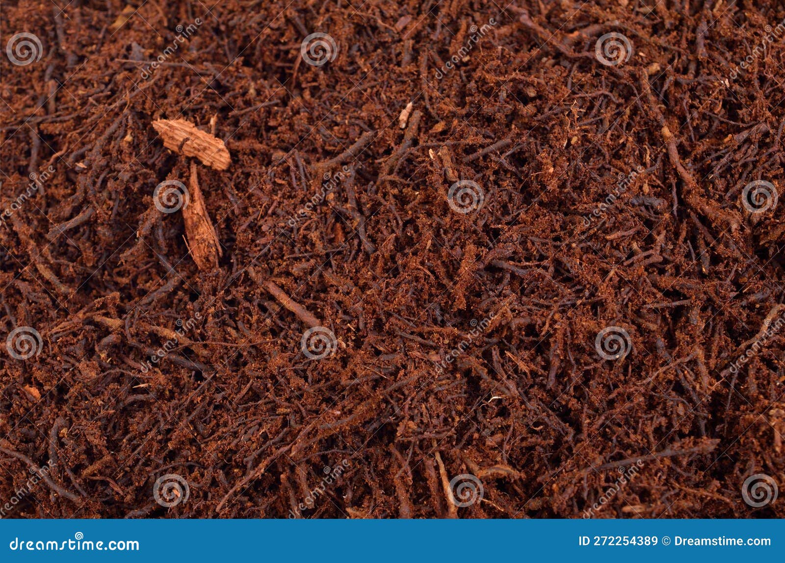 Heep of Fern Root Compost Substrate. Background. Stock Image - Image of ...