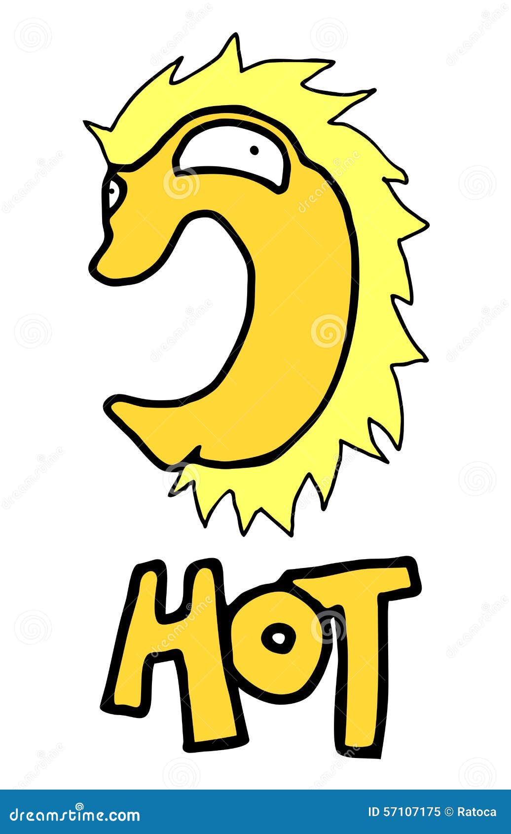 Heet symbool vector illustratie. Illustration of illustratie - 57107175