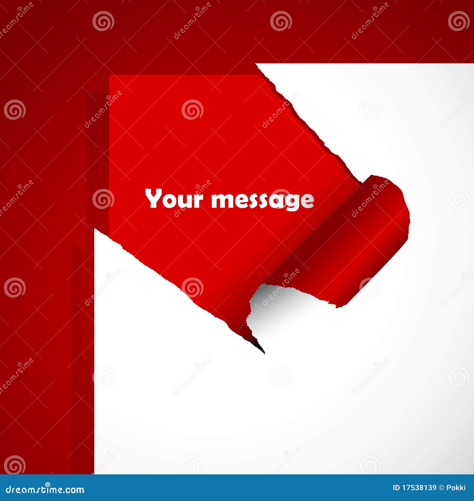 Heftiges Papier mit Text. vektor abbildung. Illustration von mode ...