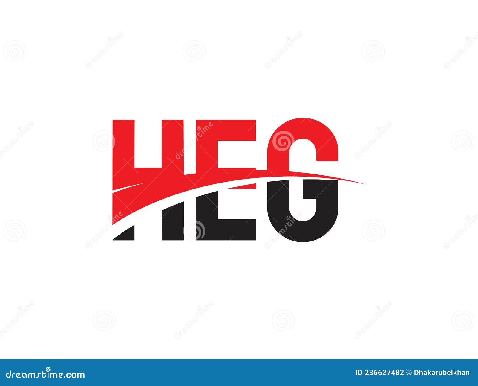HEG Letter Initial Logo Design Vector Illustration Stock Vector ...