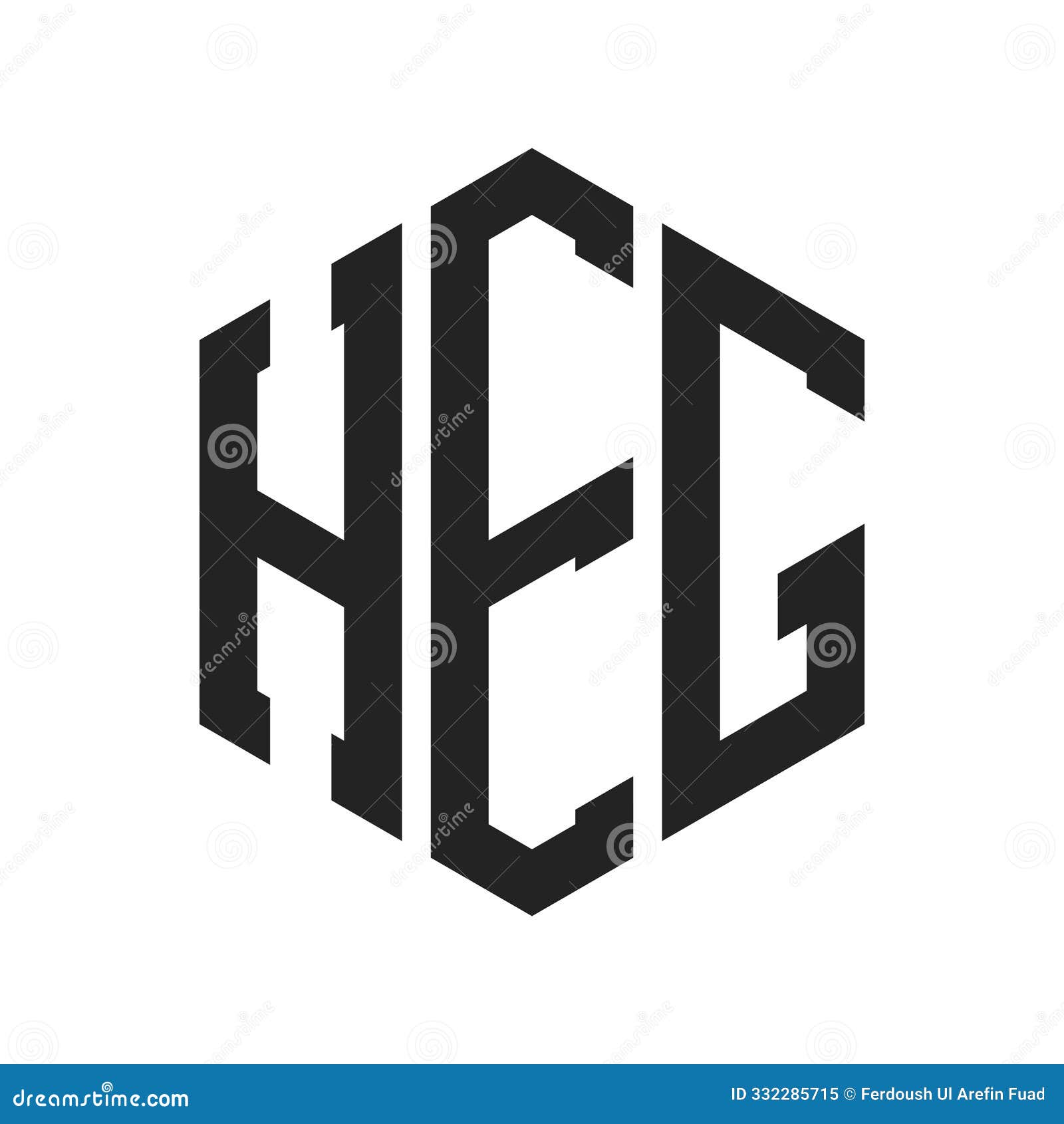 HEG Logo Design. Initial Letter HEG Monogram Logo Using Hexagon Shape ...