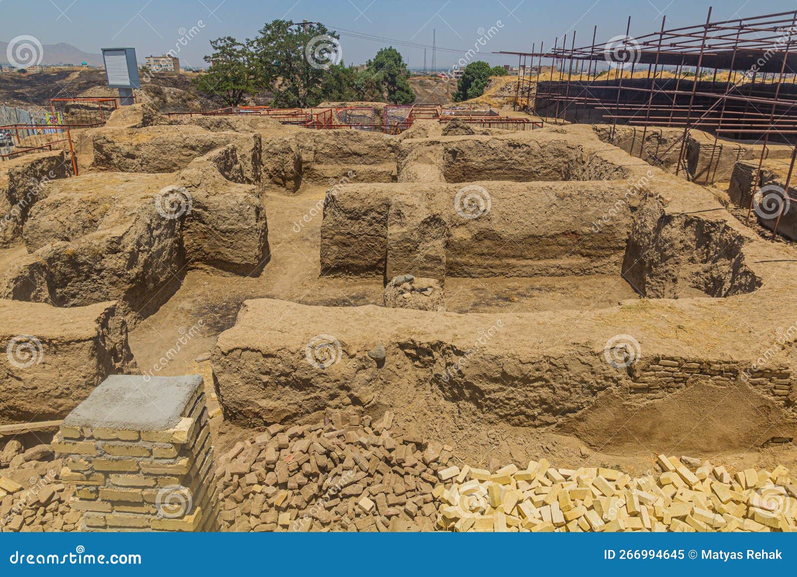 Hegmataneh (Ecbatana) Ruins in Hamadan, Ir Stock Image - Image of ...