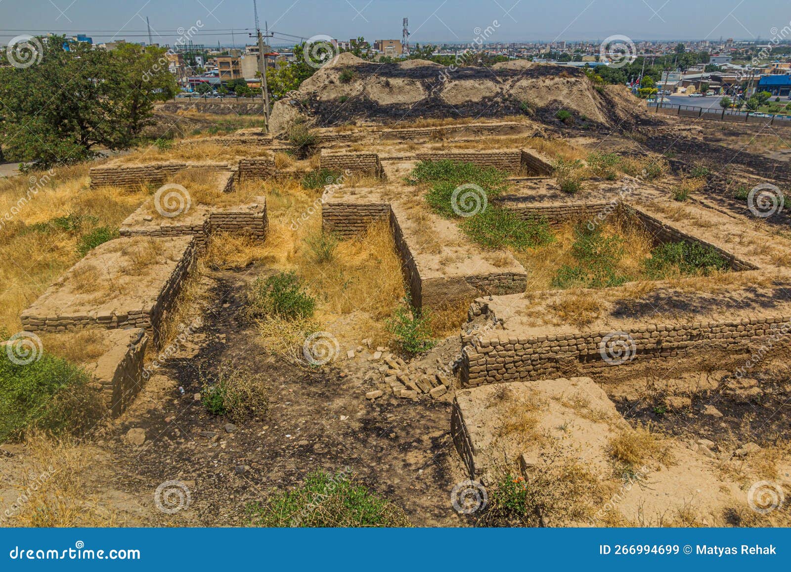 Hegmataneh (Ecbatana) Ruins in Hamadan, Ir Stock Image - Image of ...