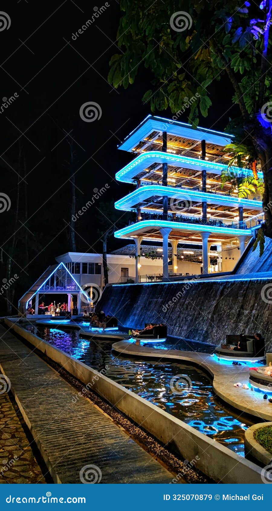 HeHa Waterfall at Puncak Bogor Stock Image - Image of architecture ...