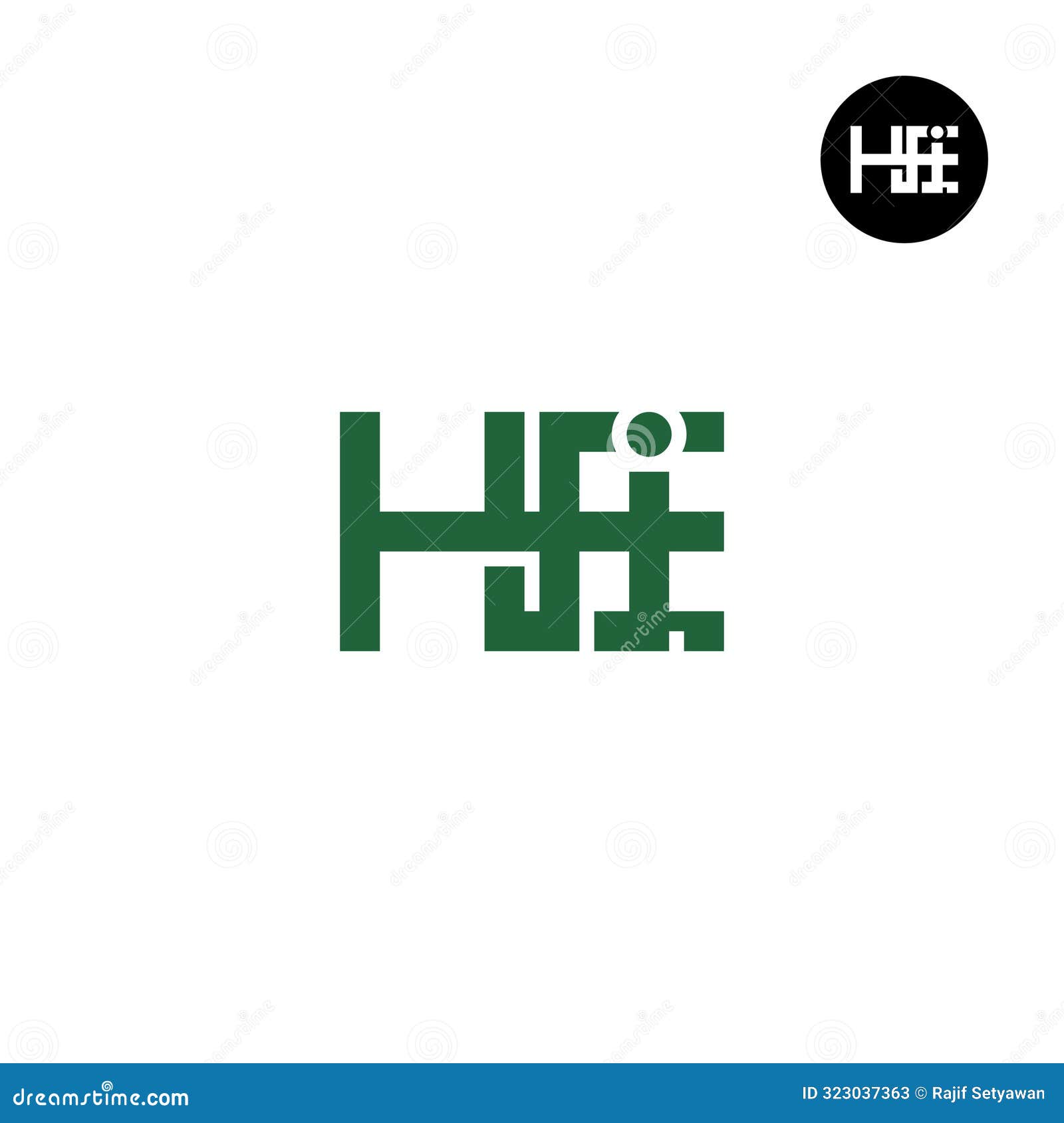 HEI Logo Letter Monogram Design Stock Vector - Illustration of business ...