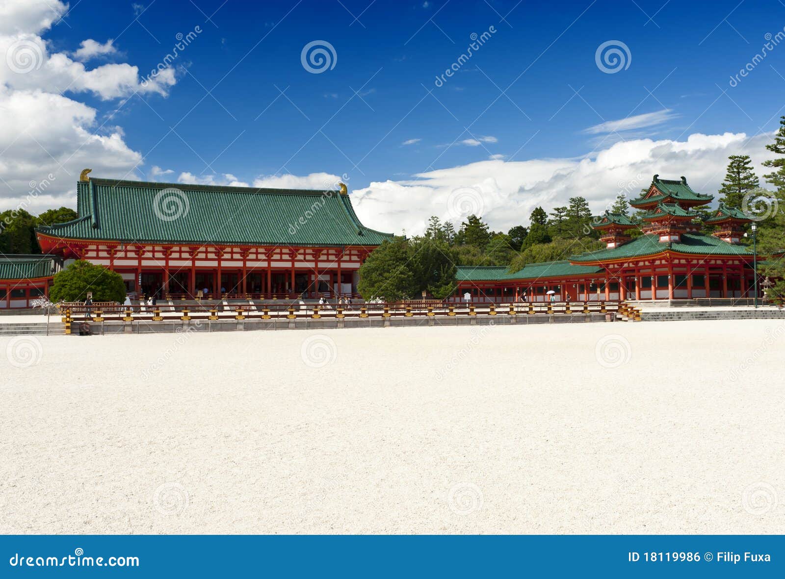 Heian shrine stock photo. Image of autumn, kyoto, beauty - 18119986
