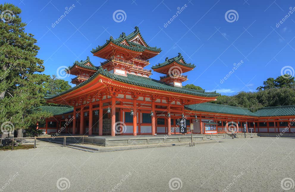 Heian Shrine stock image. Image of buddhist, medieval - 21396795