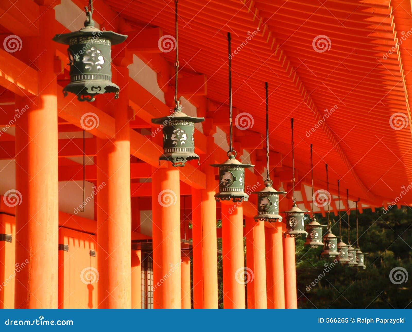 Heian Shrine stock image. Image of pillar, shintoism, asia - 566265