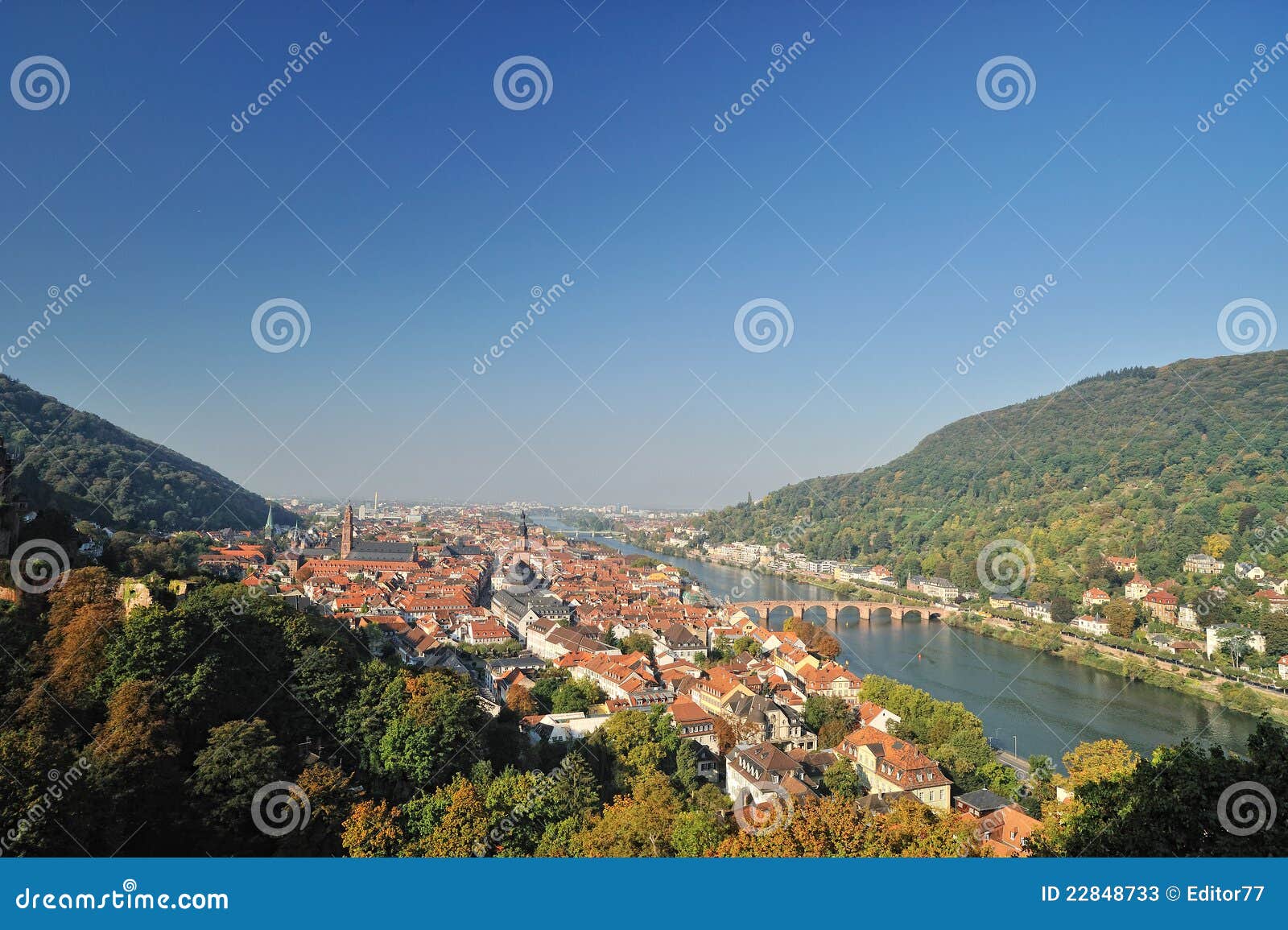 Heidelberg in Autumn Season Stock Image - Image of architecture ...