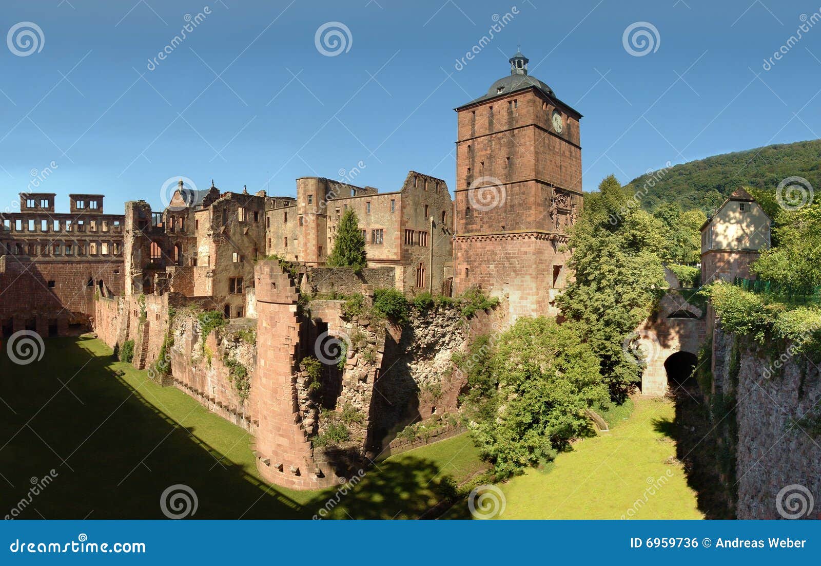 Heidelberg Castle, Germany stock photo. Image of fort - 6959736
