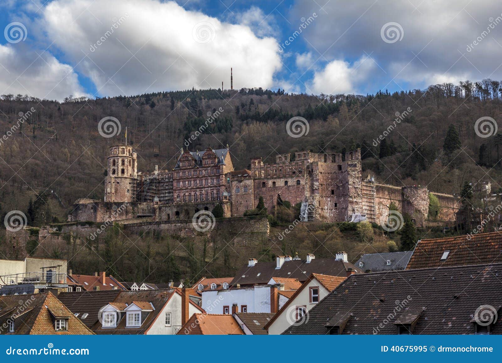 Heidelberg Castle Germany stock image. Image of place - 40675995