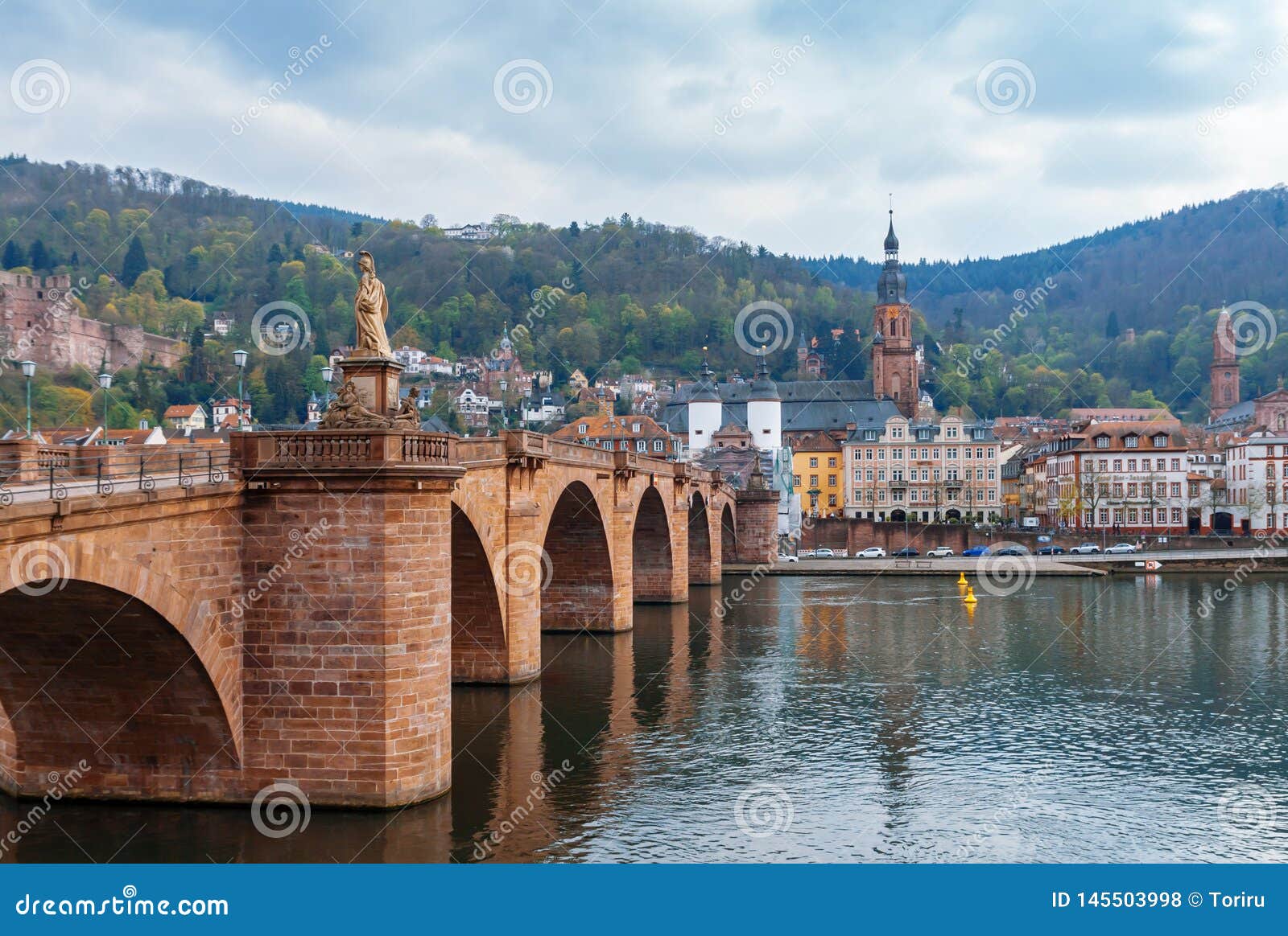 View on Heidelberg at Spring, Germany Editorial Stock Photo - Image of ...