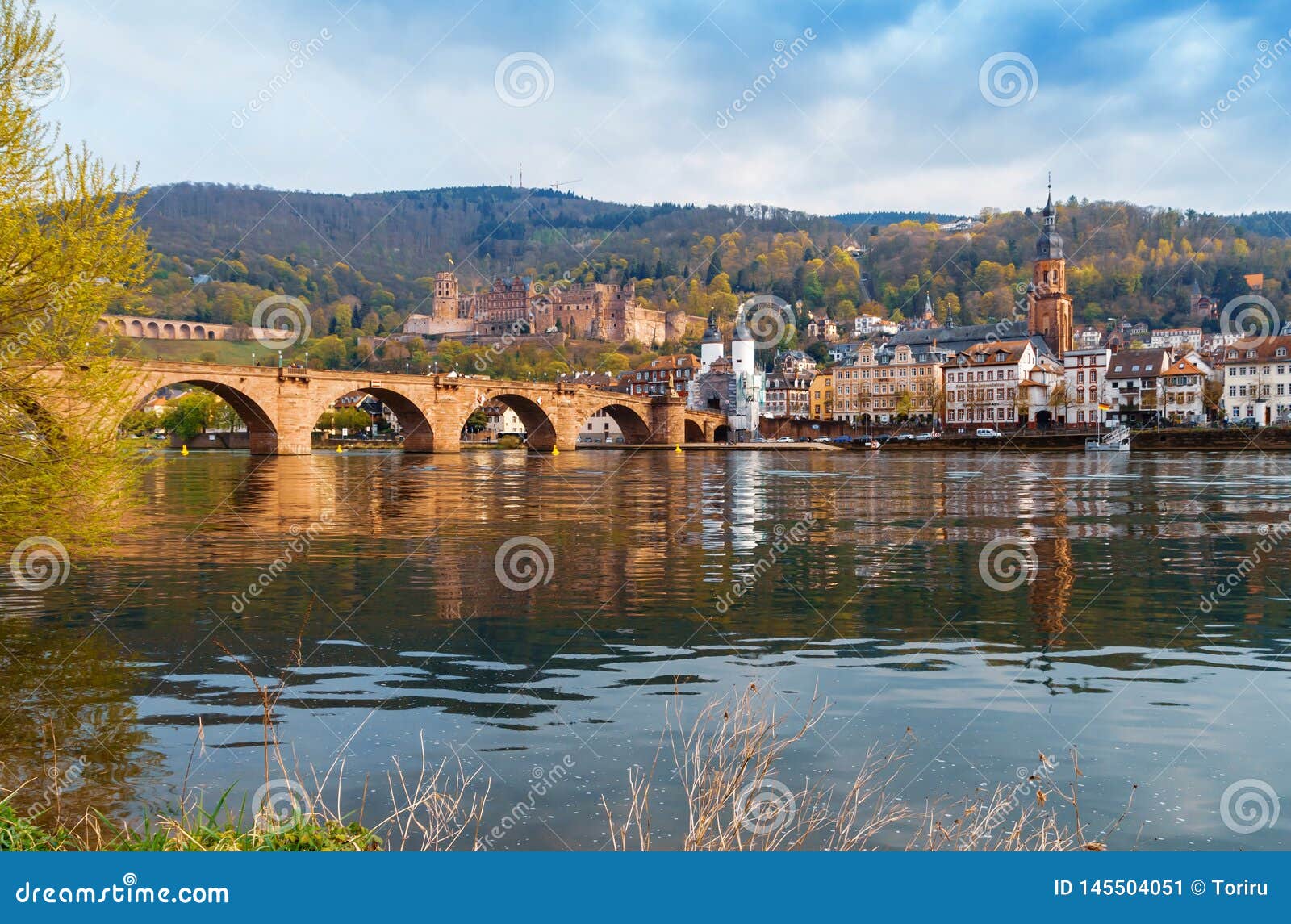 View on Heidelberg at Spring, Germany Editorial Photo - Image of europe ...