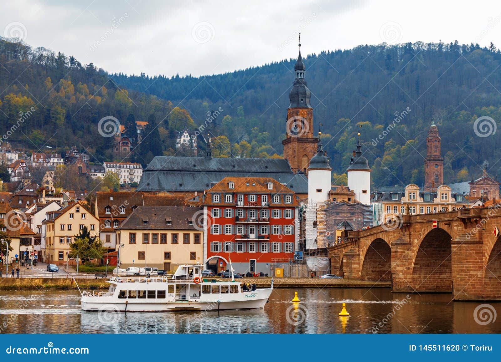 View on Heidelberg at Spring, Germany Editorial Image - Image of famous ...