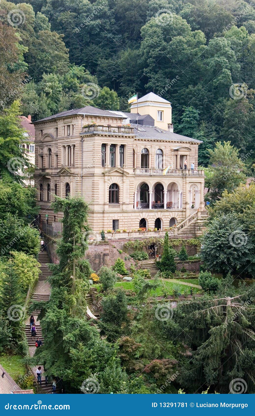Heidelberg, Germany: Nice Building in Schlossberg Stock Image - Image ...