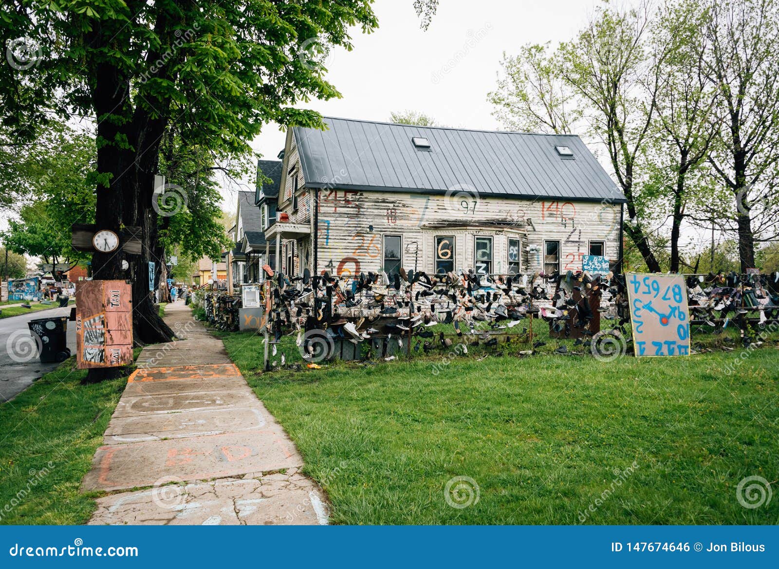 The Heidelberg Project, in Detroit, Michigan Editorial Photo - Image of ...
