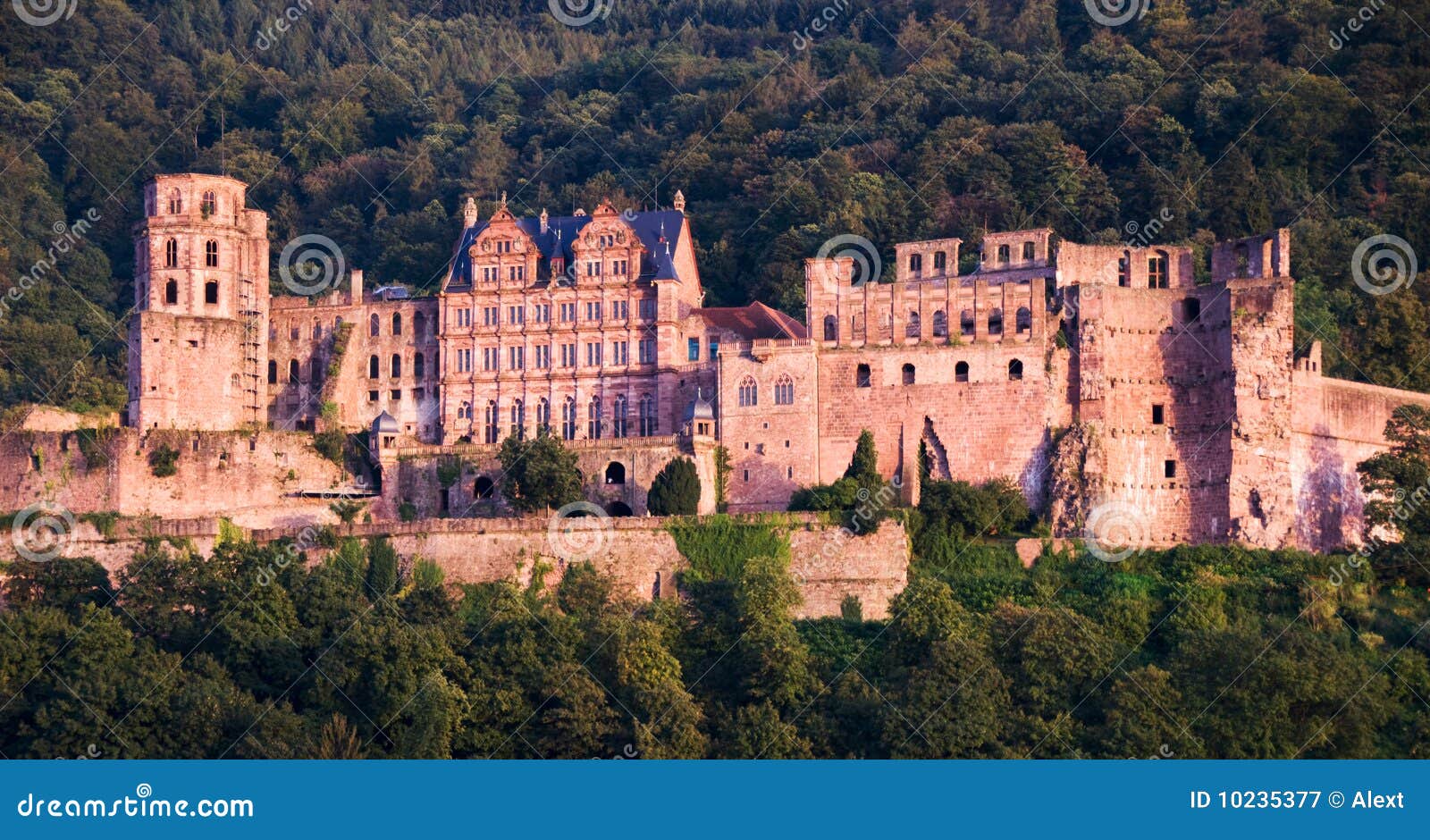 Heidelberg Red Castle stock image. Image of touristic - 10235377